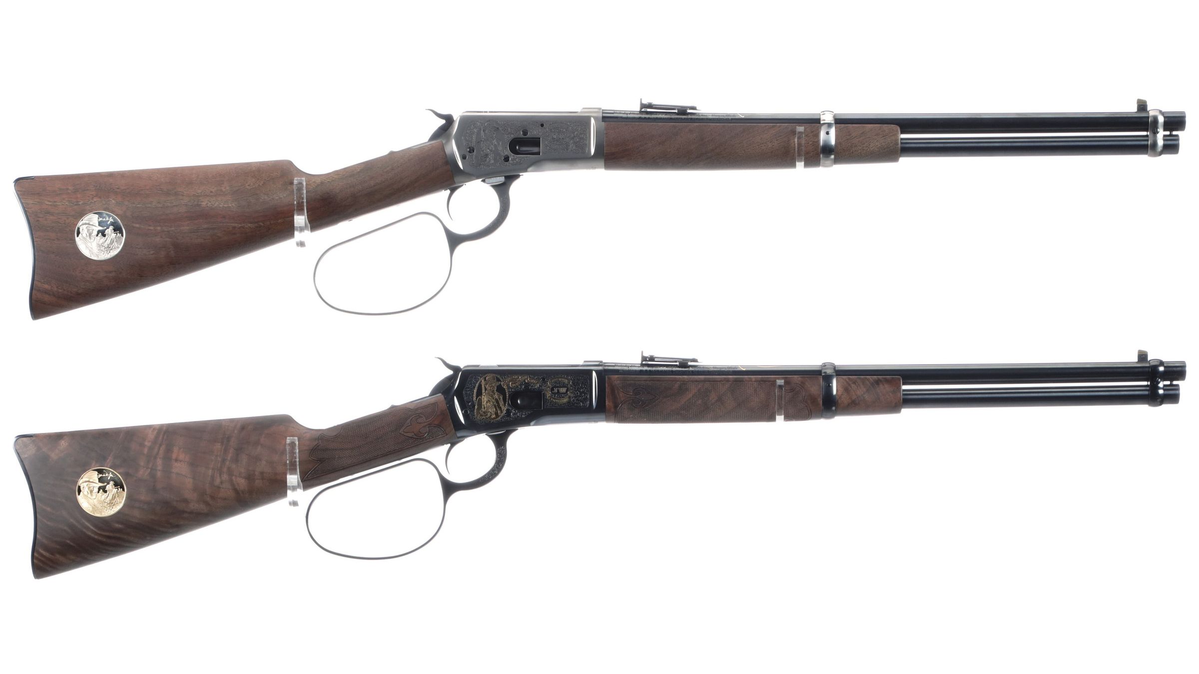 Two Winchester John Wayne Model 1892 Lever Action Rifles | Rock Island ...
