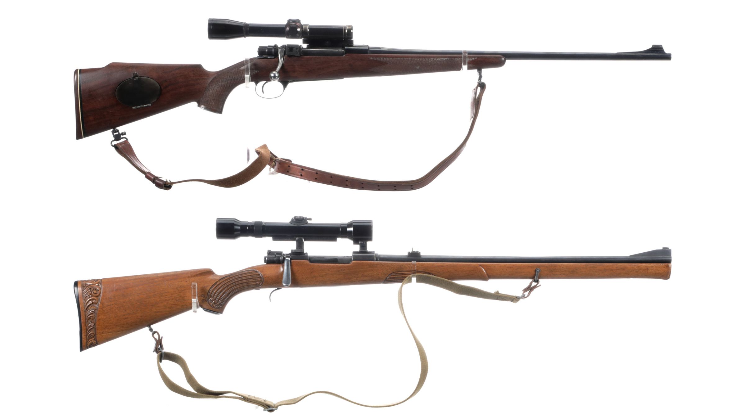 Two European Bolt Action Rifles with Scopes | Rock Island Auction