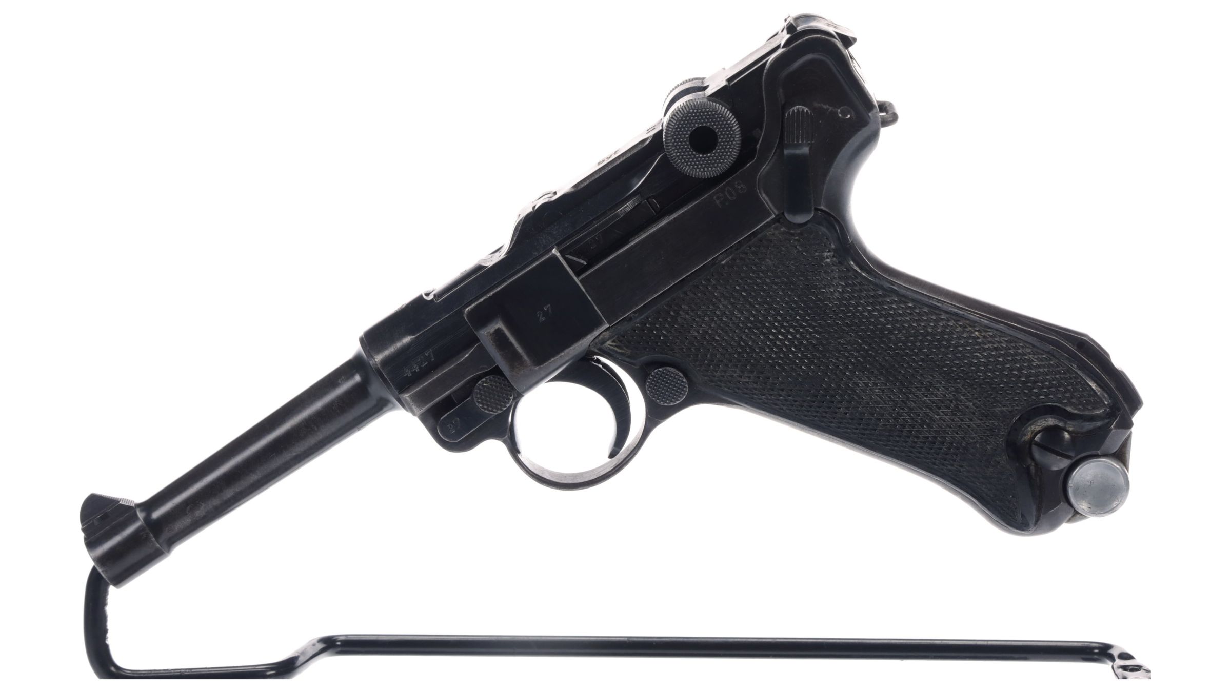 World War II German Mauser byf Code 41 Dated Luger Pistol Rock world-war-ii-german-mauser-byf-code-41-dated-luger-pistol-rock