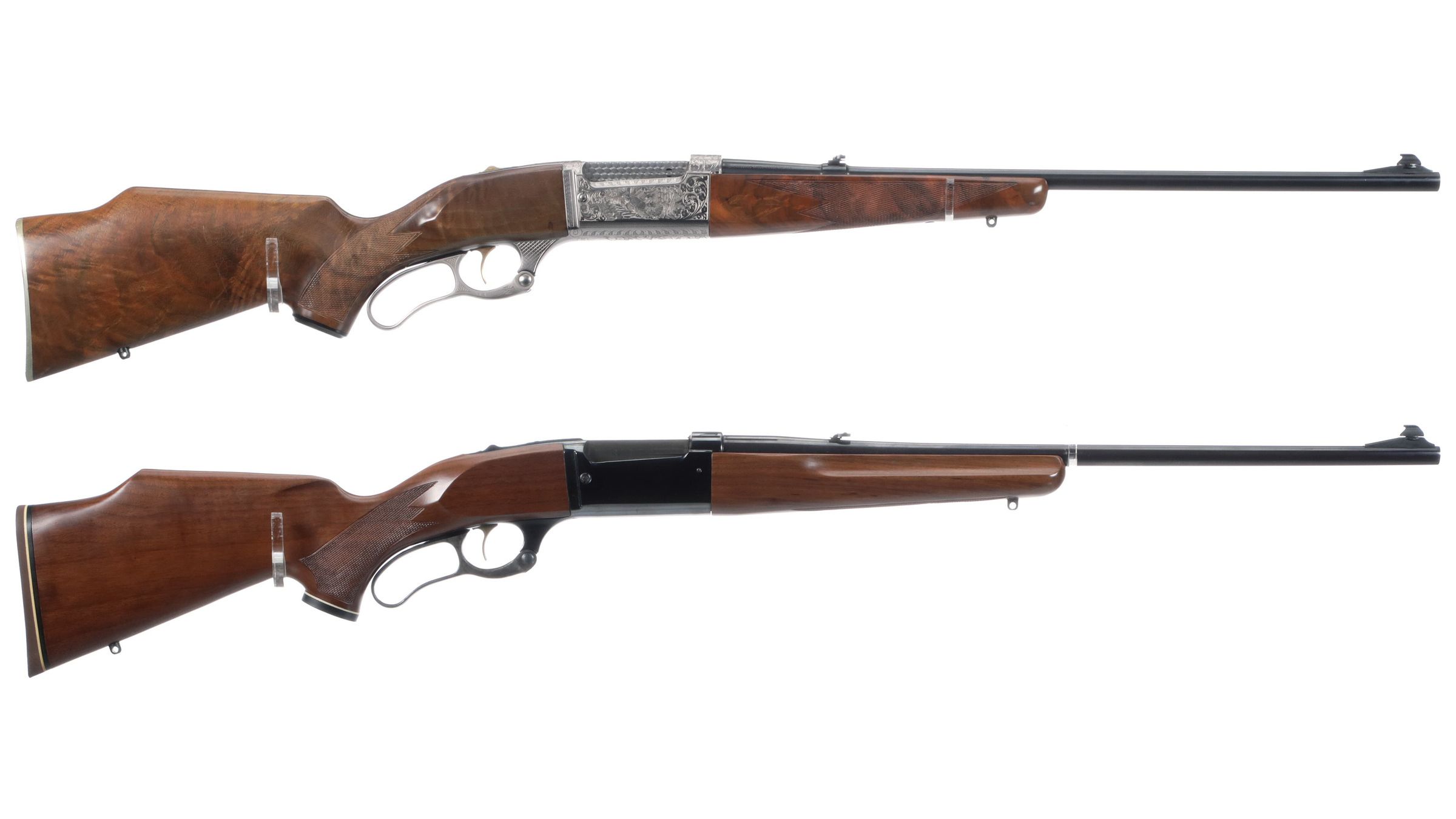 Two Savage Model 99 Lever Action Rifles | Rock Island Auction