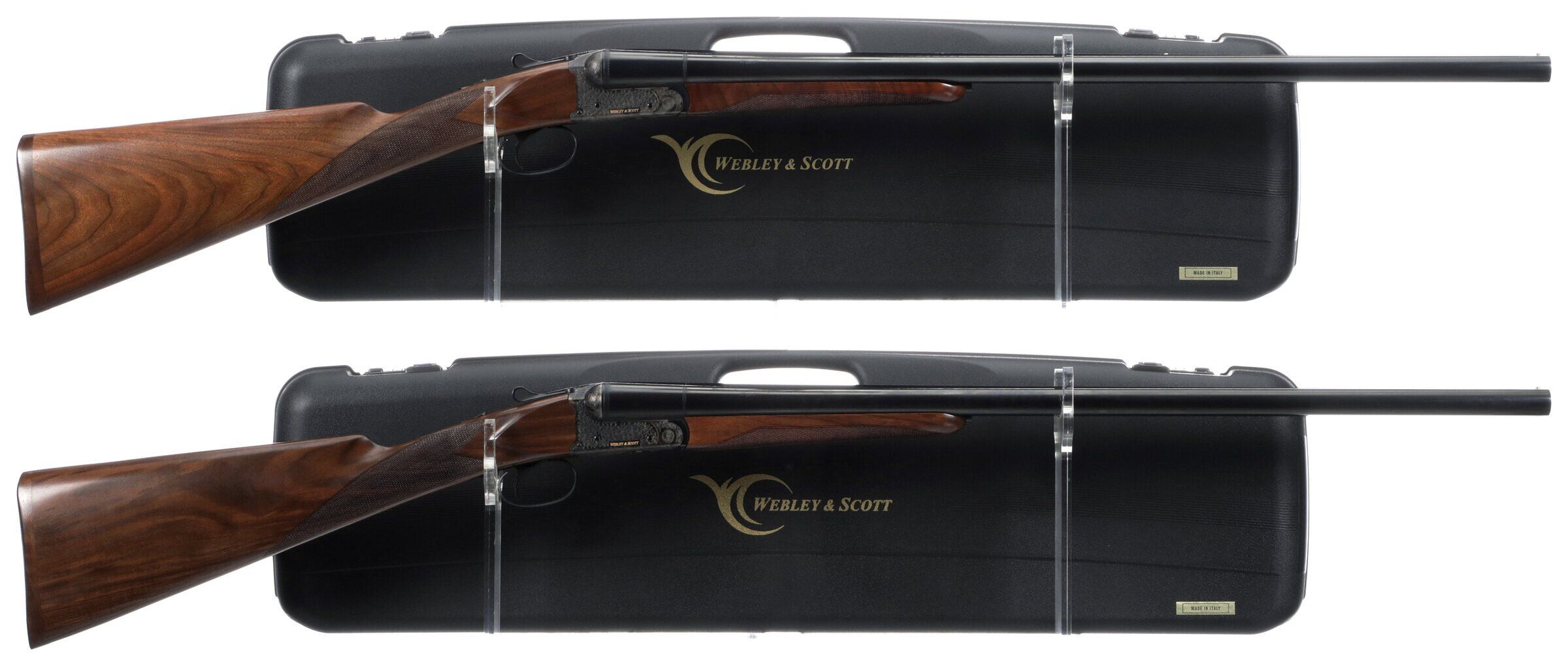Two Webley & Scott Model 712 Double Barrel Shotguns with Boxes | Rock ...