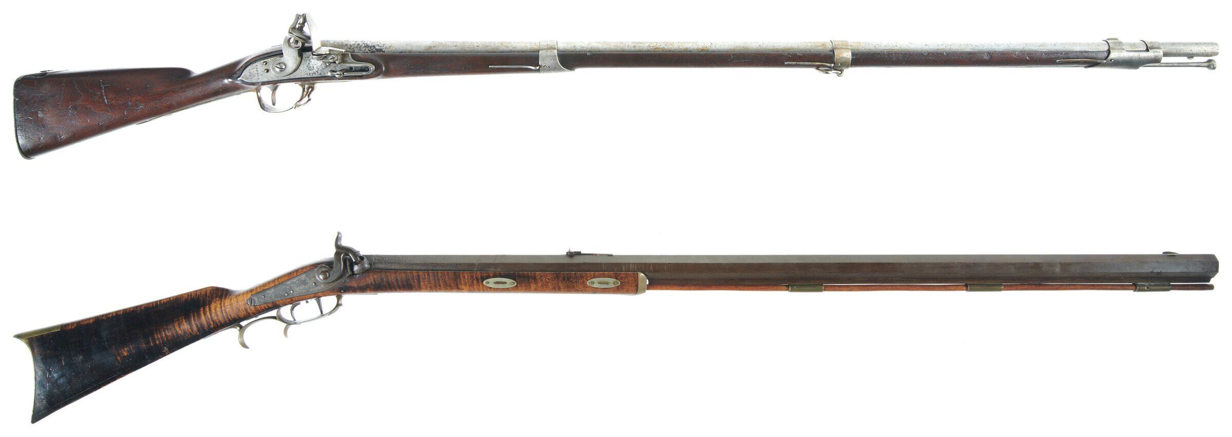 Two Antique Muzzleloading Long Guns | Rock Island Auction