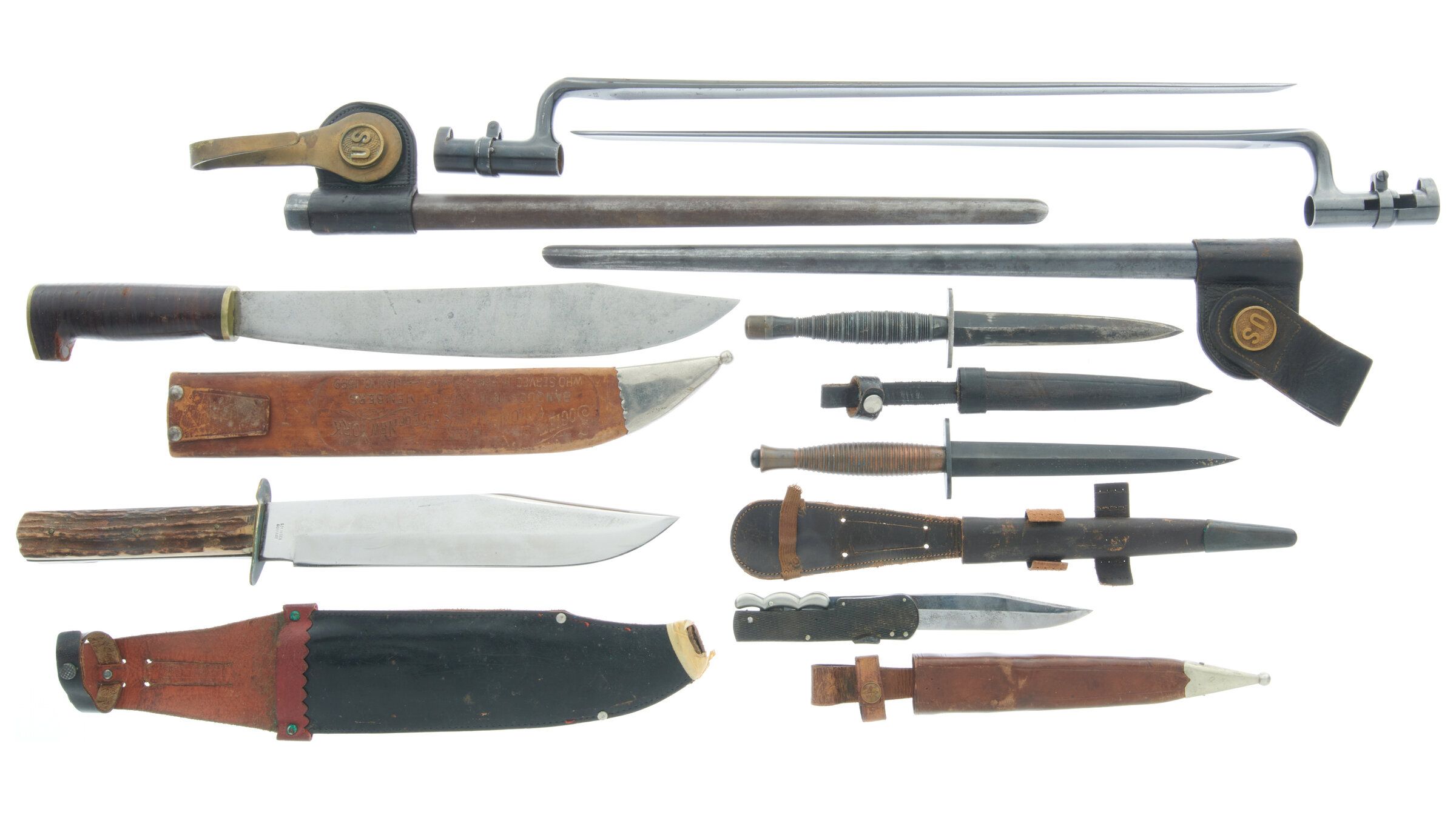 Grouping of Mostly Military Pattern Edged Weapons | Rock Island Auction