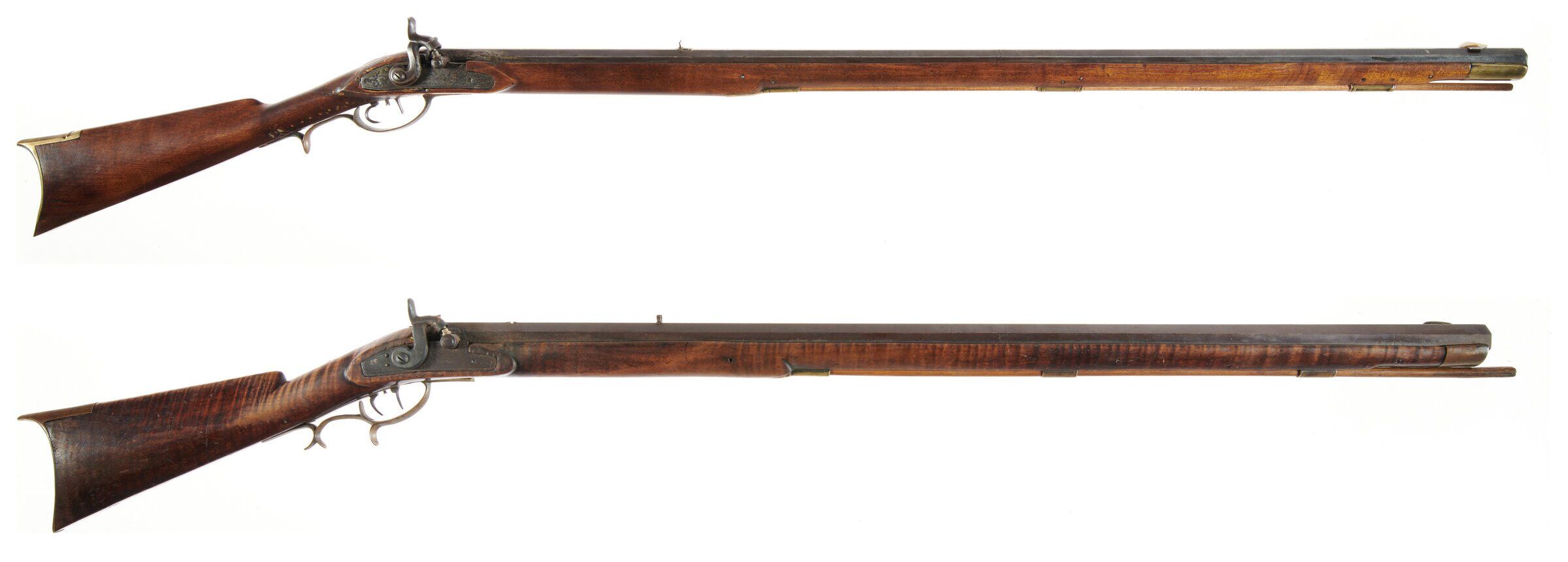 Two Percussion American Long Rifles | Rock Island Auction