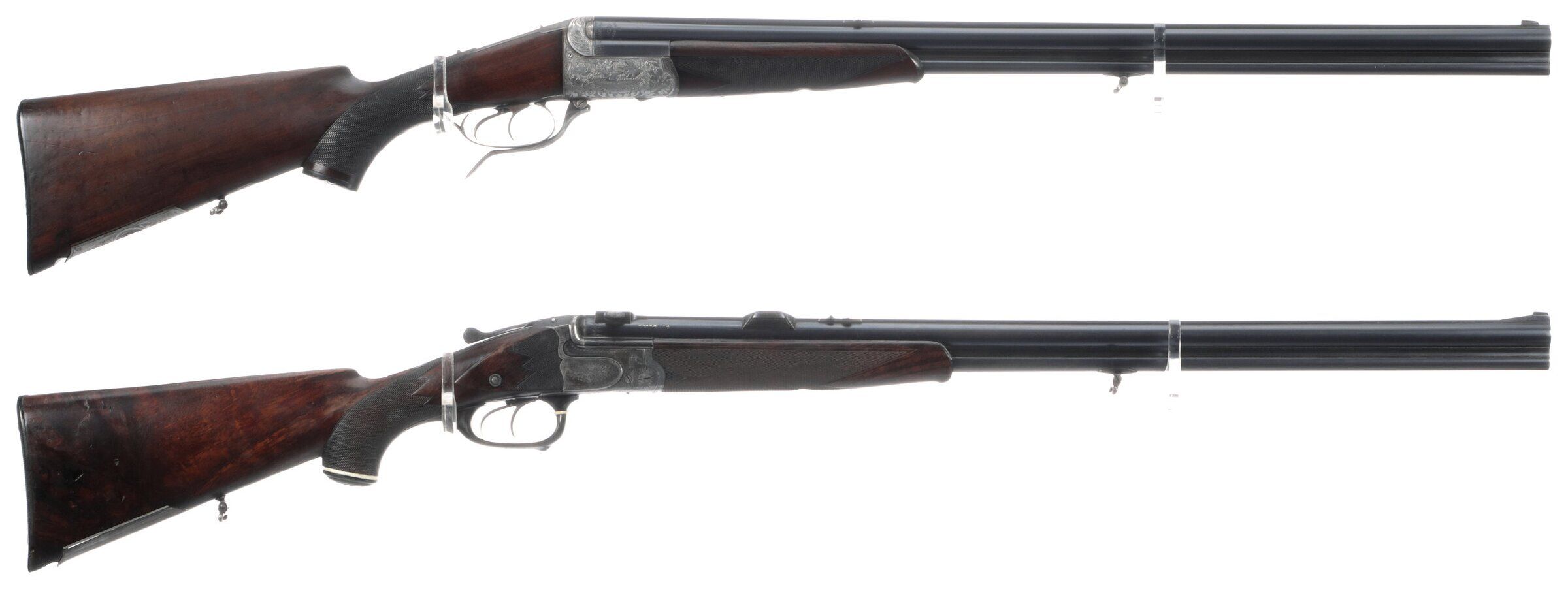Two Engraved German Over/Under Combination Guns | Rock Island Auction