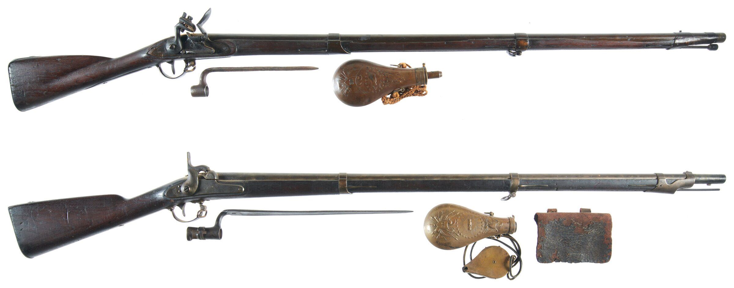 Two Muskets with Bayonets | Rock Island Auction