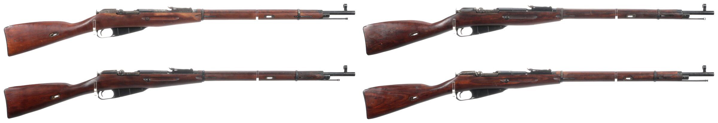 Four Soviet Military Mosin-Nagant Bolt Action Rifles | Rock Island Auction