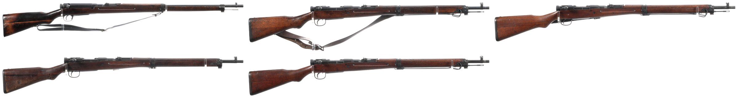 Five Japanese Arisaka Bolt Action Rifles | Rock Island Auction
