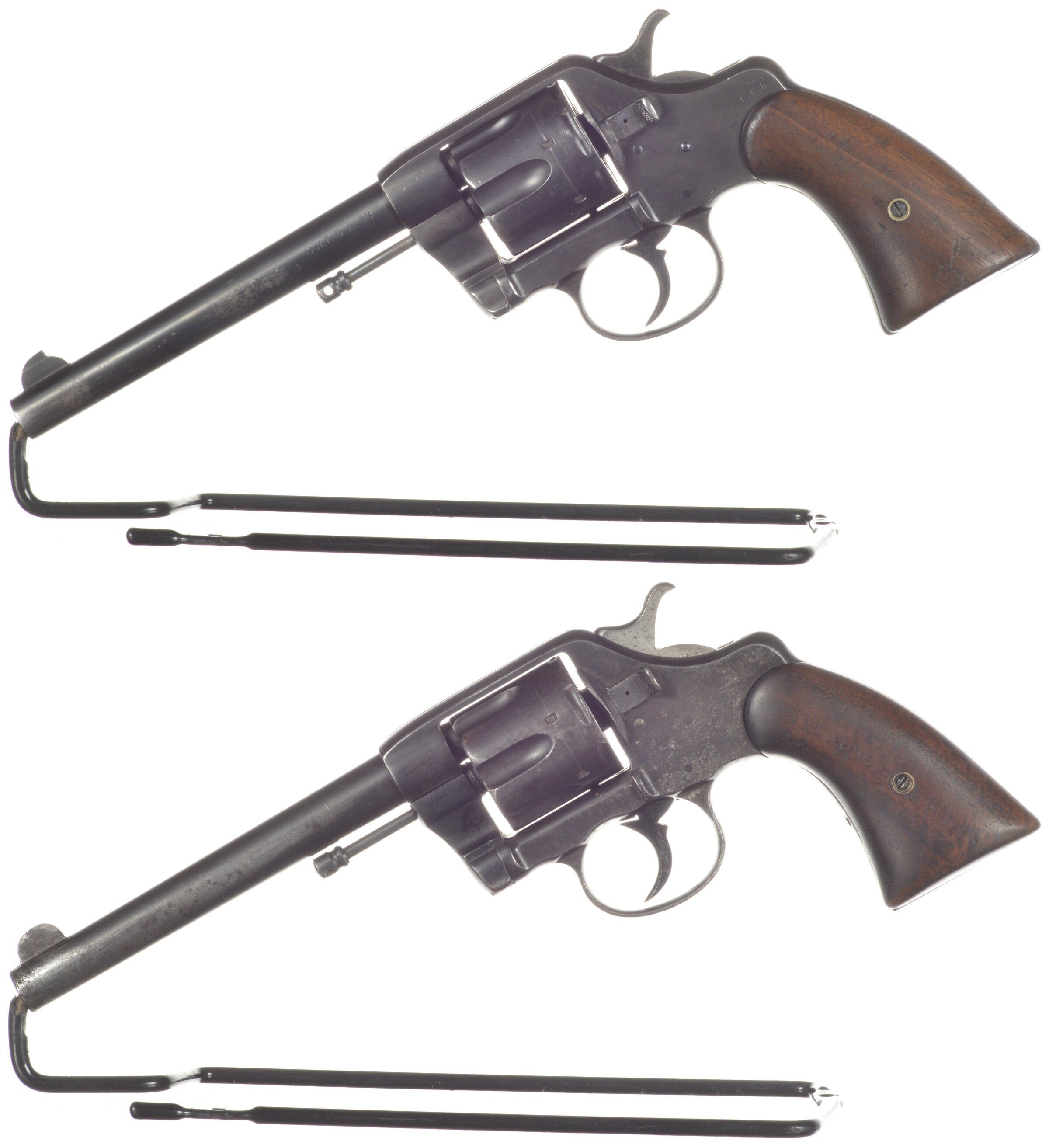 Two Colt U.S. Army Double Action Revolvers | Rock Island Auction