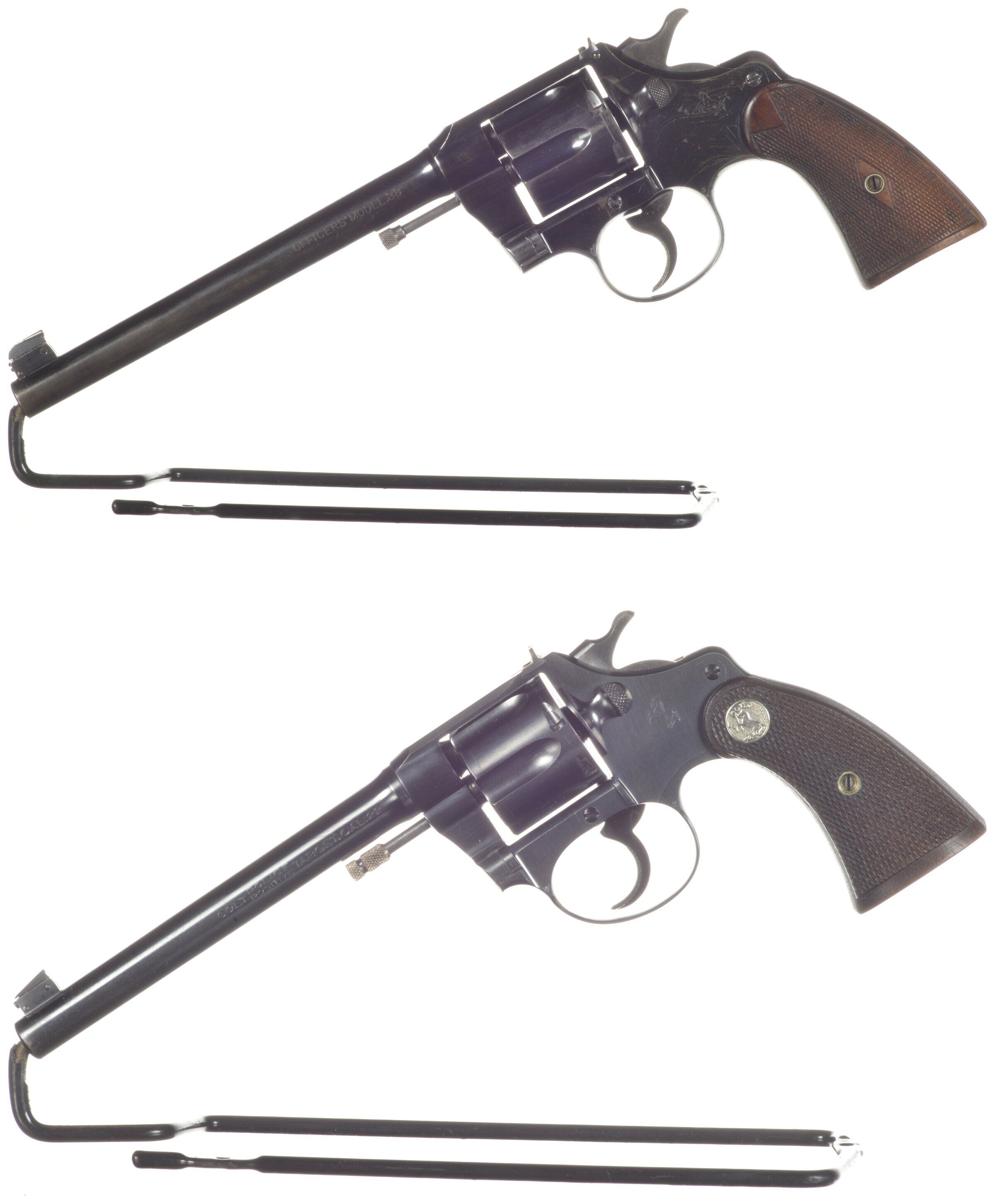 Two Colt Double Action Target Revolvers | Rock Island Auction