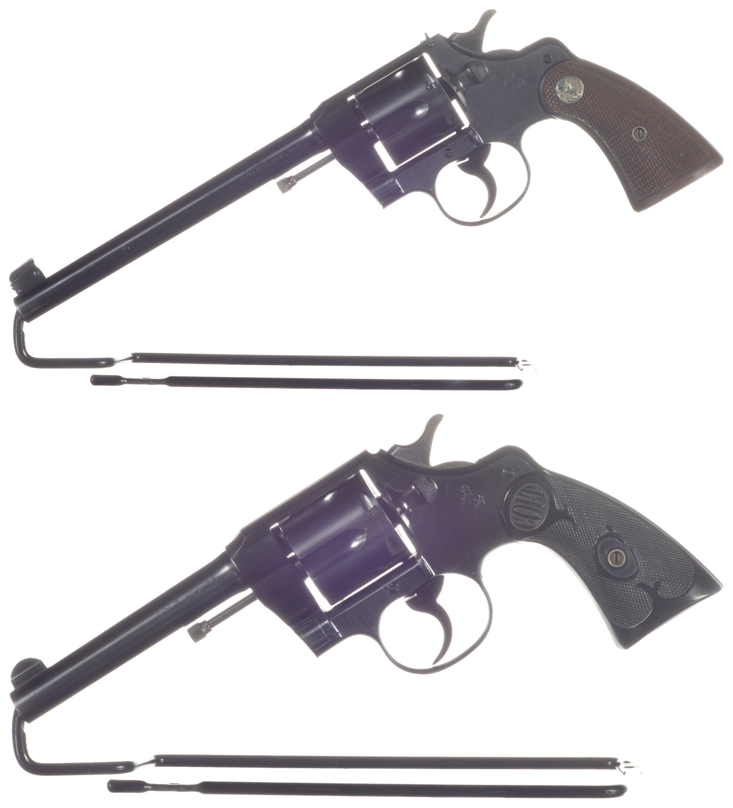 Two Colt Double Action Target Revolvers | Rock Island Auction