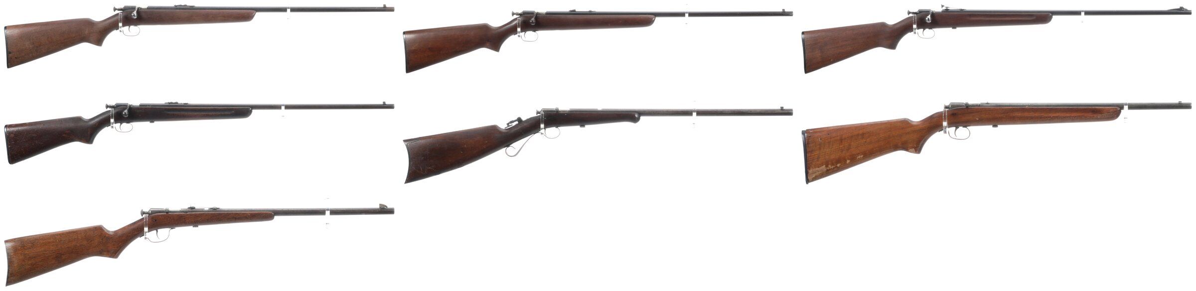 Seven Winchester Single Shot Bolt Action Rifles | Rock Island Auction