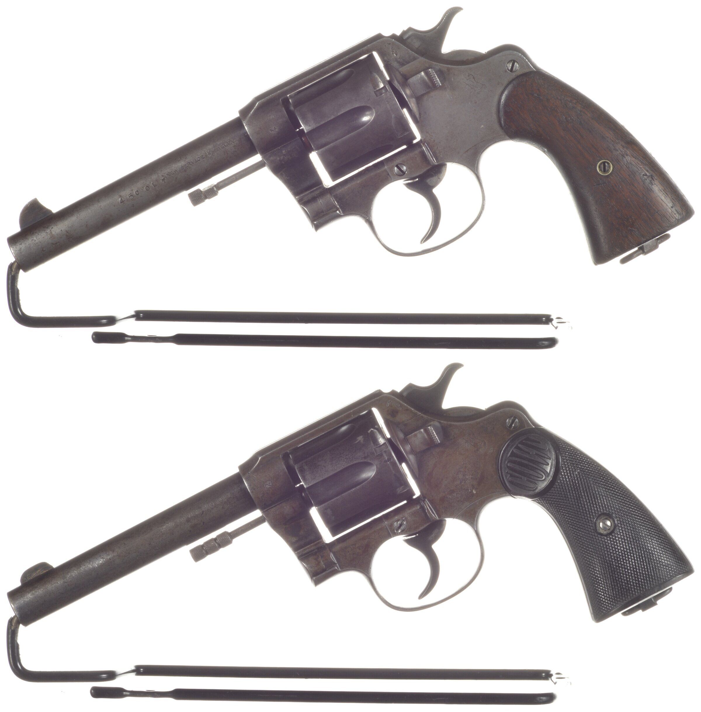 Two British Military Proofed Colt New Service Revolvers | Rock Island ...