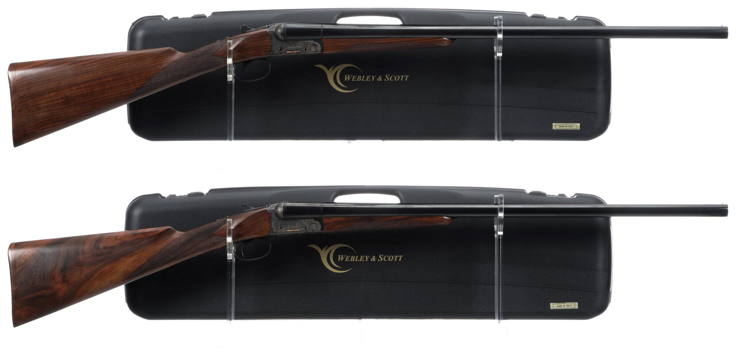 Two Webley & Scott Model 712 Double Barrel Shotguns with Boxes | Rock ...