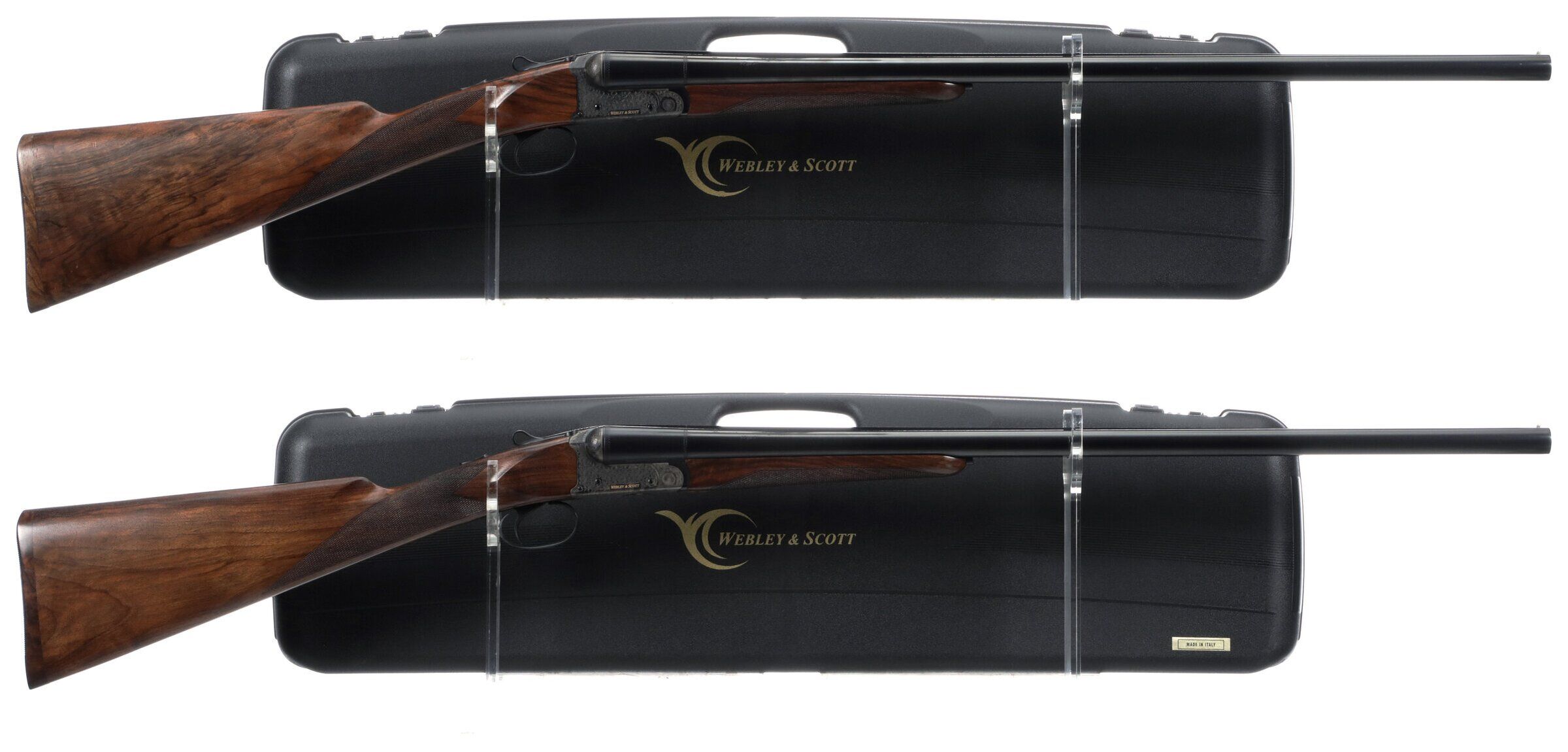 Two Webley & Scott Model 712 Double Barrel Shotguns with Boxes | Rock ...