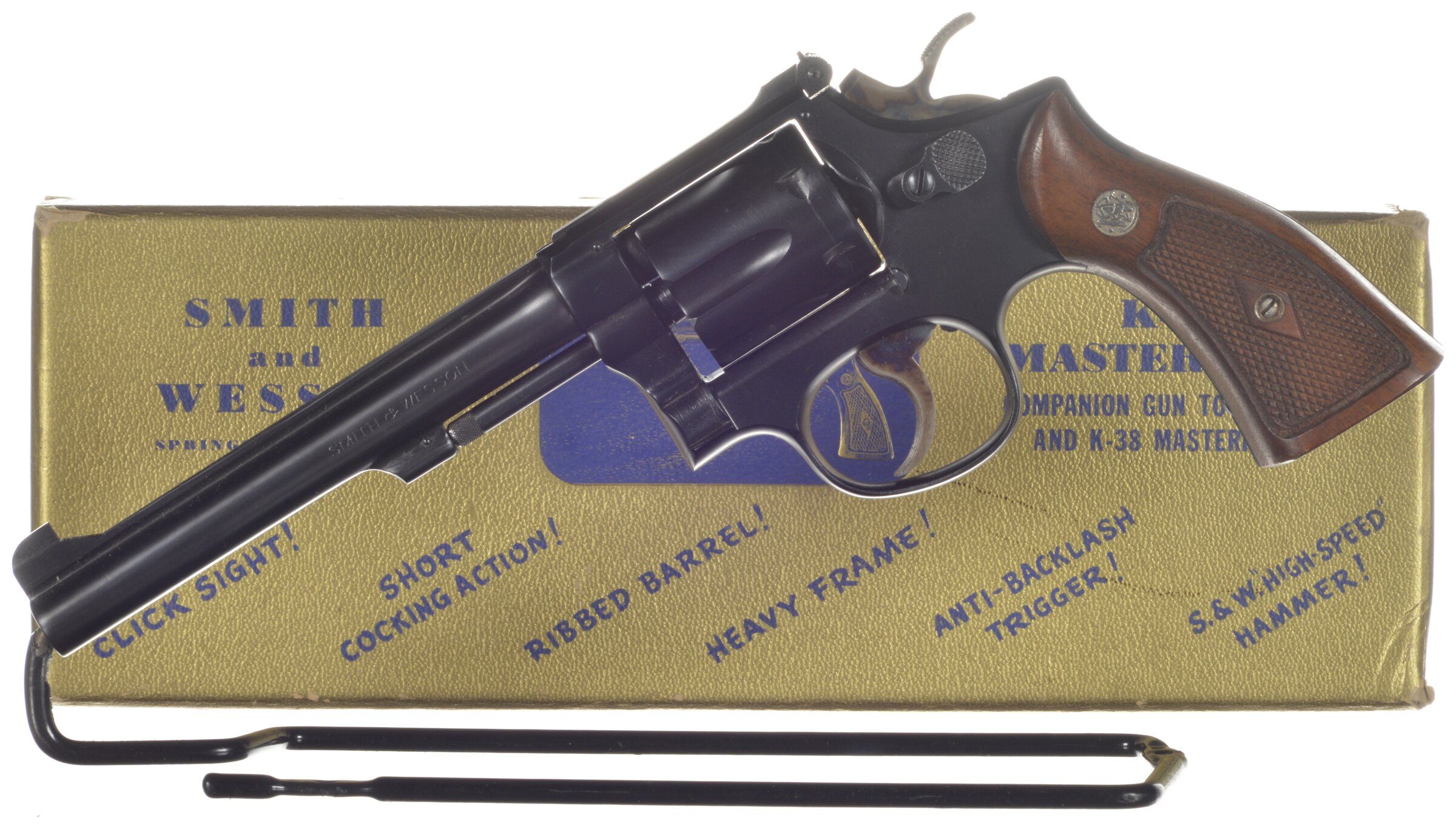 Smith & Wesson K-22 Masterpiece Pre-Model 17 Revolver with Box | Rock ...