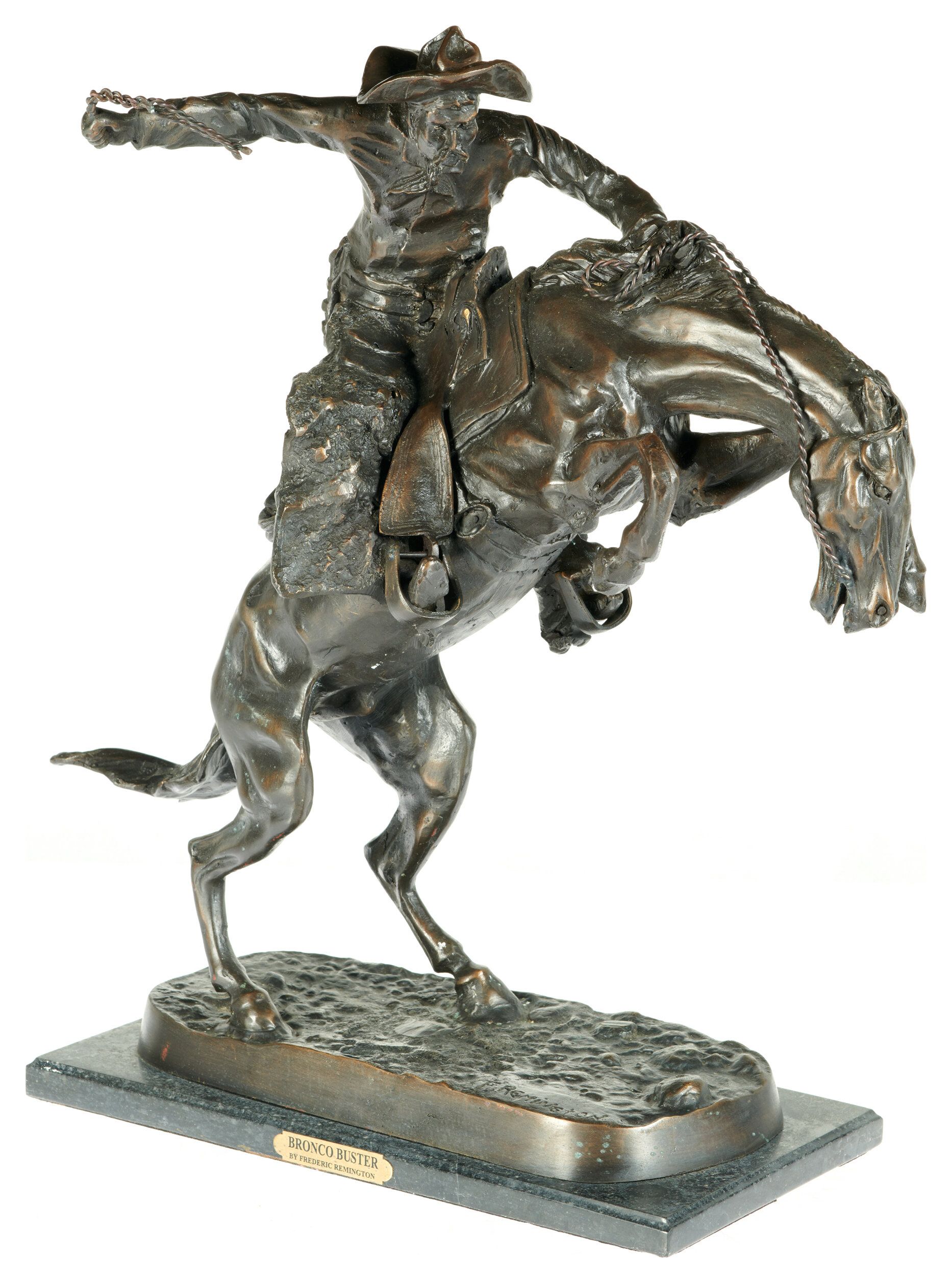 Replica of Bronco Buster by Fredrick Remington | Rock Island Auction