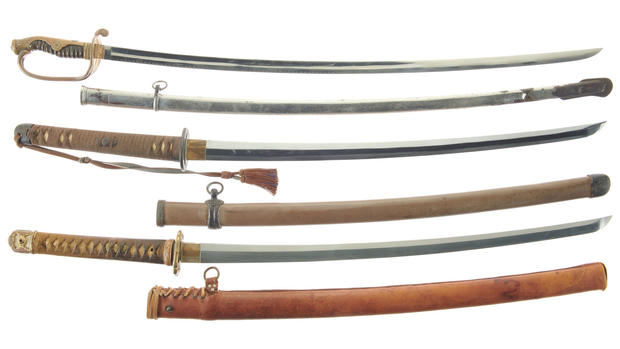 Three Japanese Military Swords | Rock Island Auction