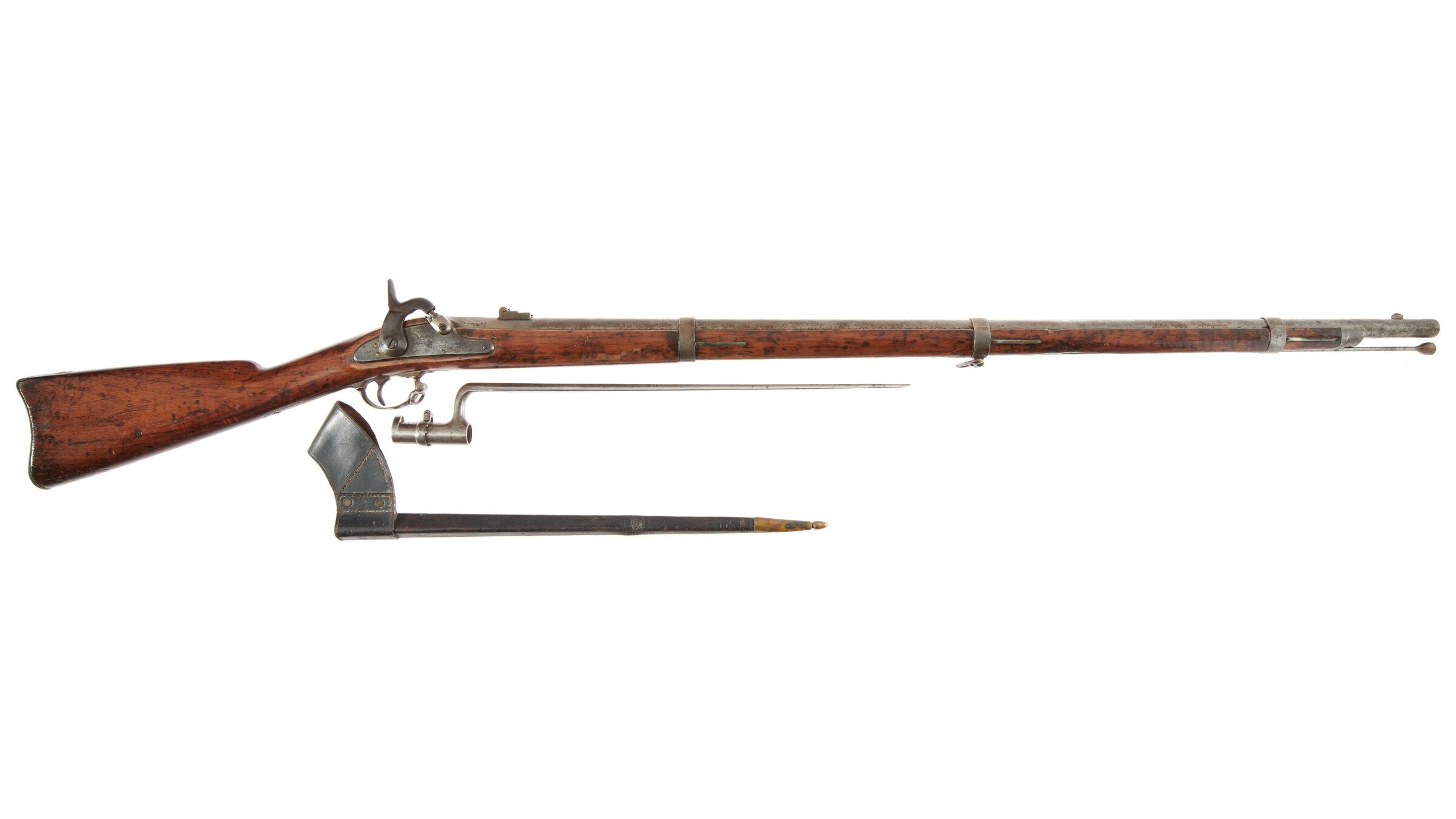 Civil War U.S. Springfield Model 1861 Rifle-Musket with Bayonet | Rock ...