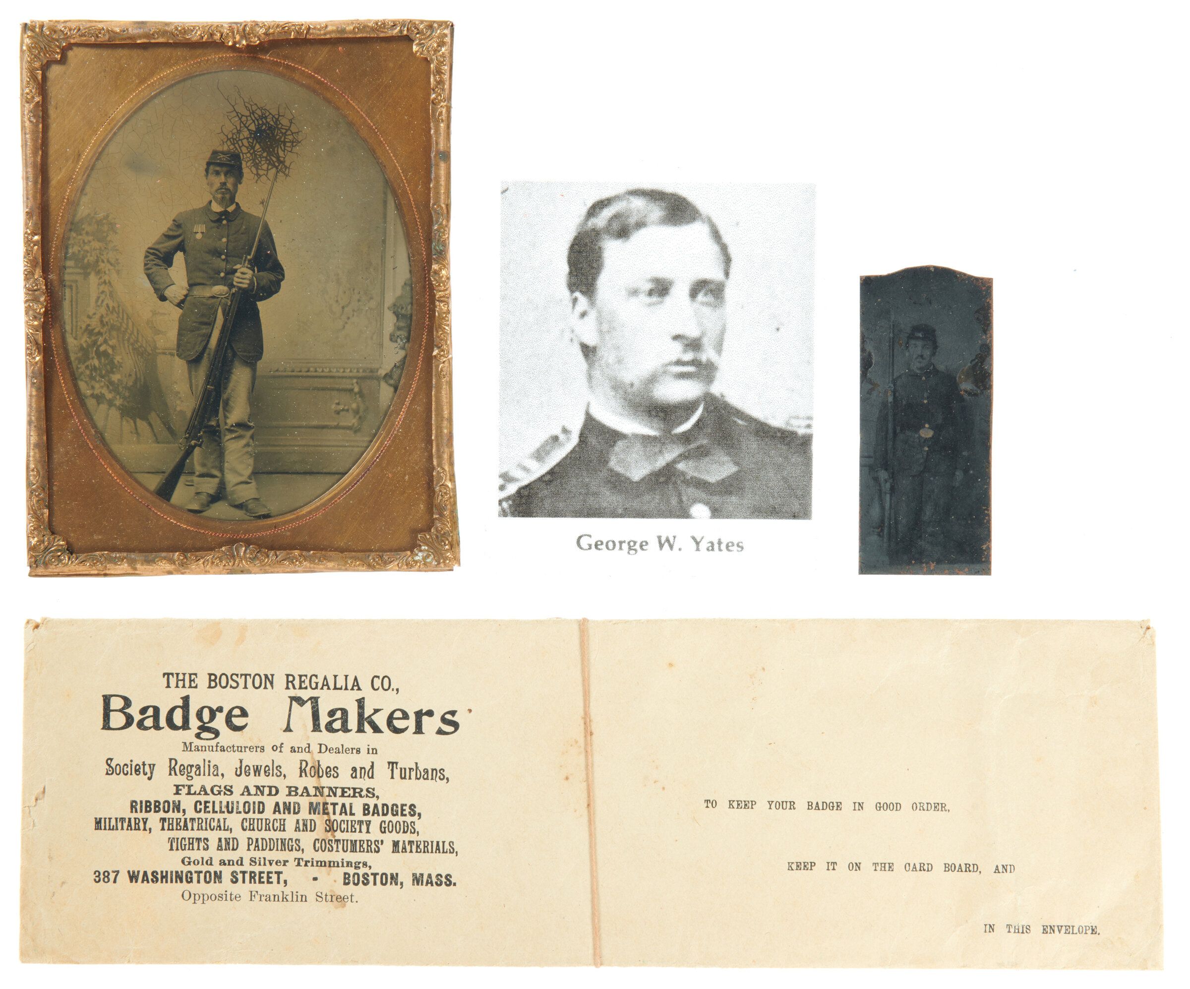 Shadow Box Display for Captain George W. Yates Co. F 7th Cavalry | Rock ...