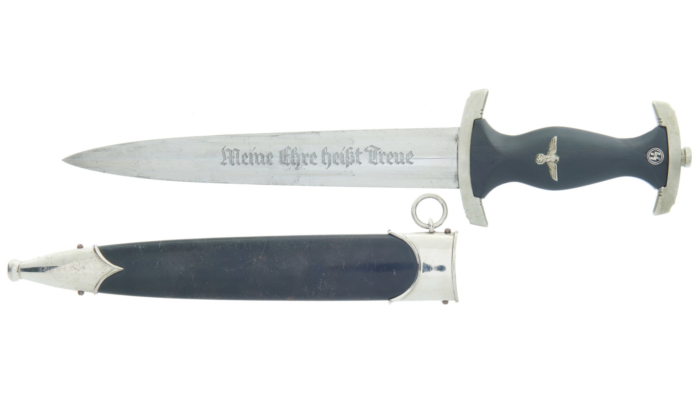 Herder Marked World War II German SS Style Dagger with Sheath | Rock ...
