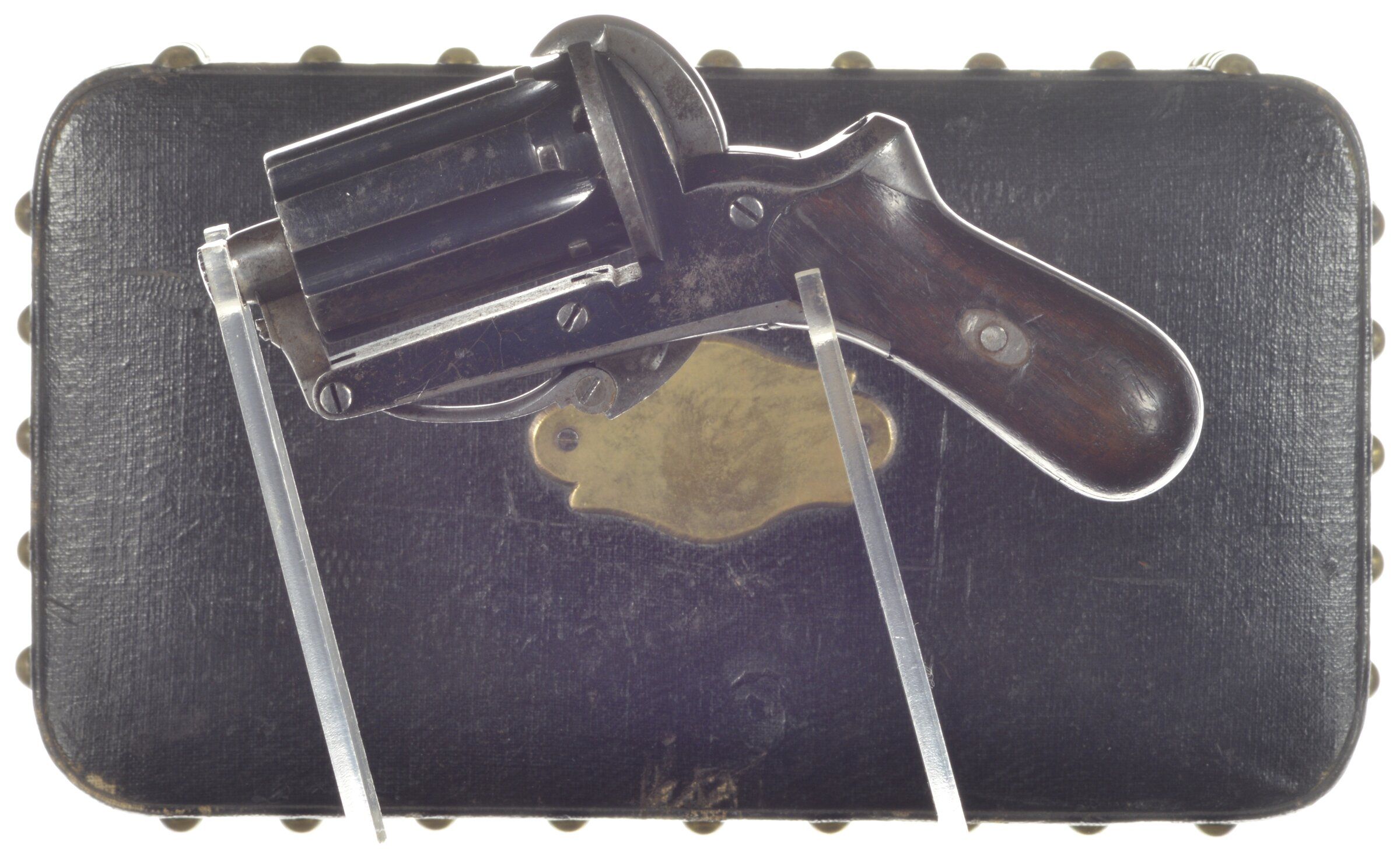 Cased Francotte Double Action Folding Trigger Pinfire Pepperbox | Rock ...