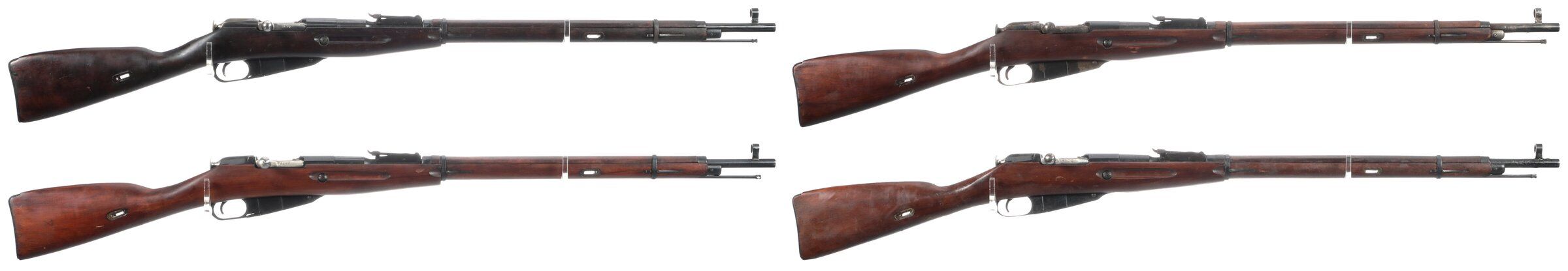 Four Soviet Military Mosin-Nagant Bolt Action Rifles | Rock Island Auction