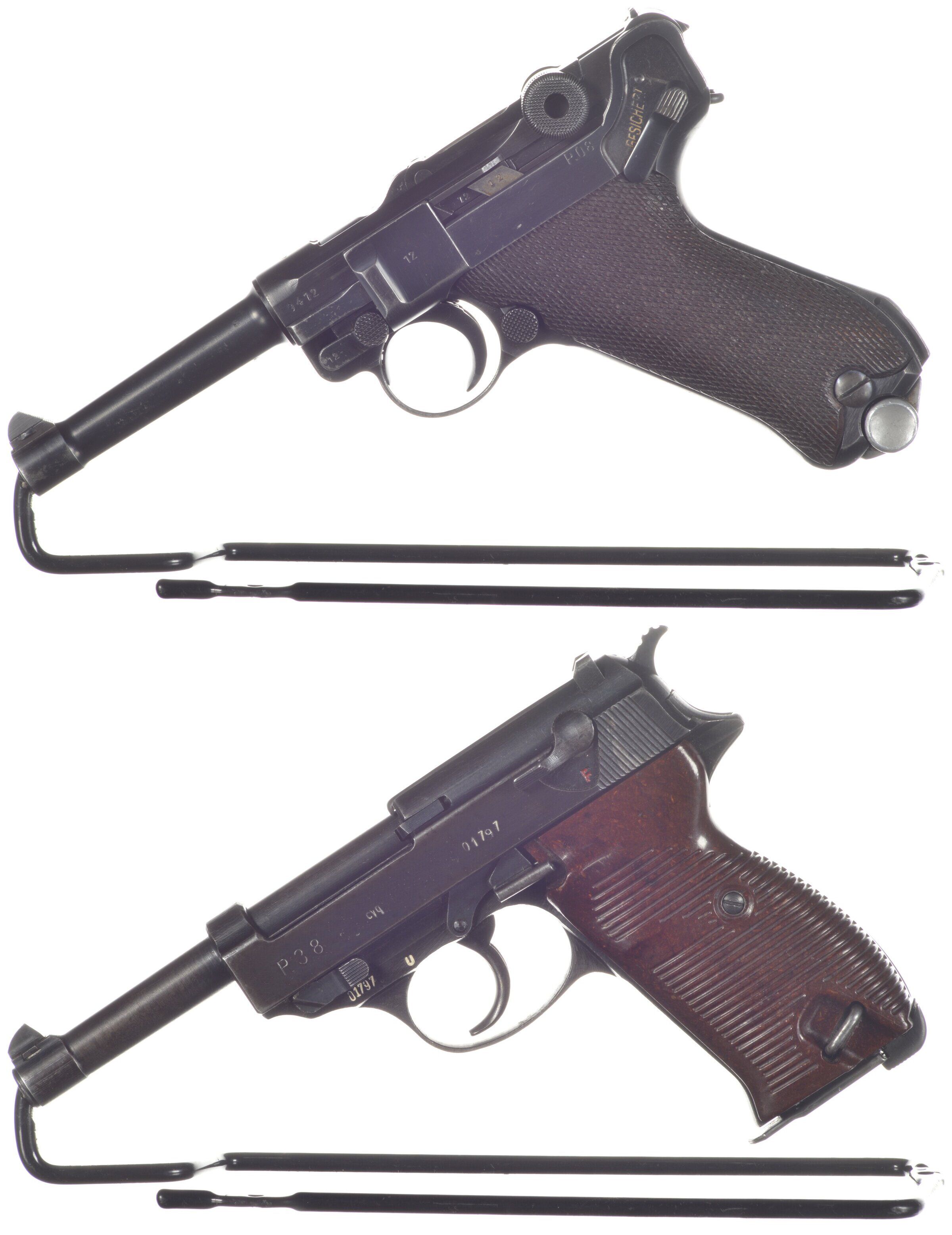 Two World War II German Military Semi Automatic Pistols Rock Island two-world-war-ii-german-military-semi-automatic-pistols-rock-island