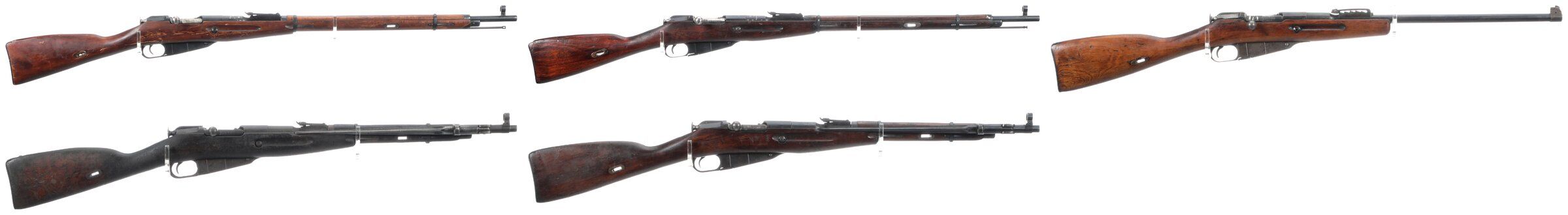 Five Mosin-Nagant Pattern Bolt Action Rifles | Rock Island Auction