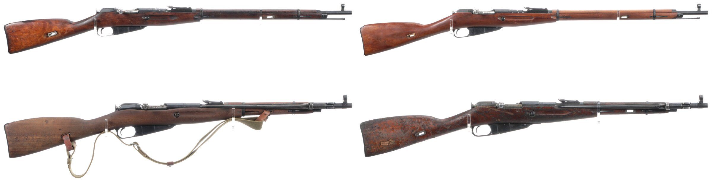 Four Mosin-Nagant Bolt Action Military Long Guns | Rock Island Auction Four Mosin-Nagant Bolt Action Military Long Guns | Rock Island Auction