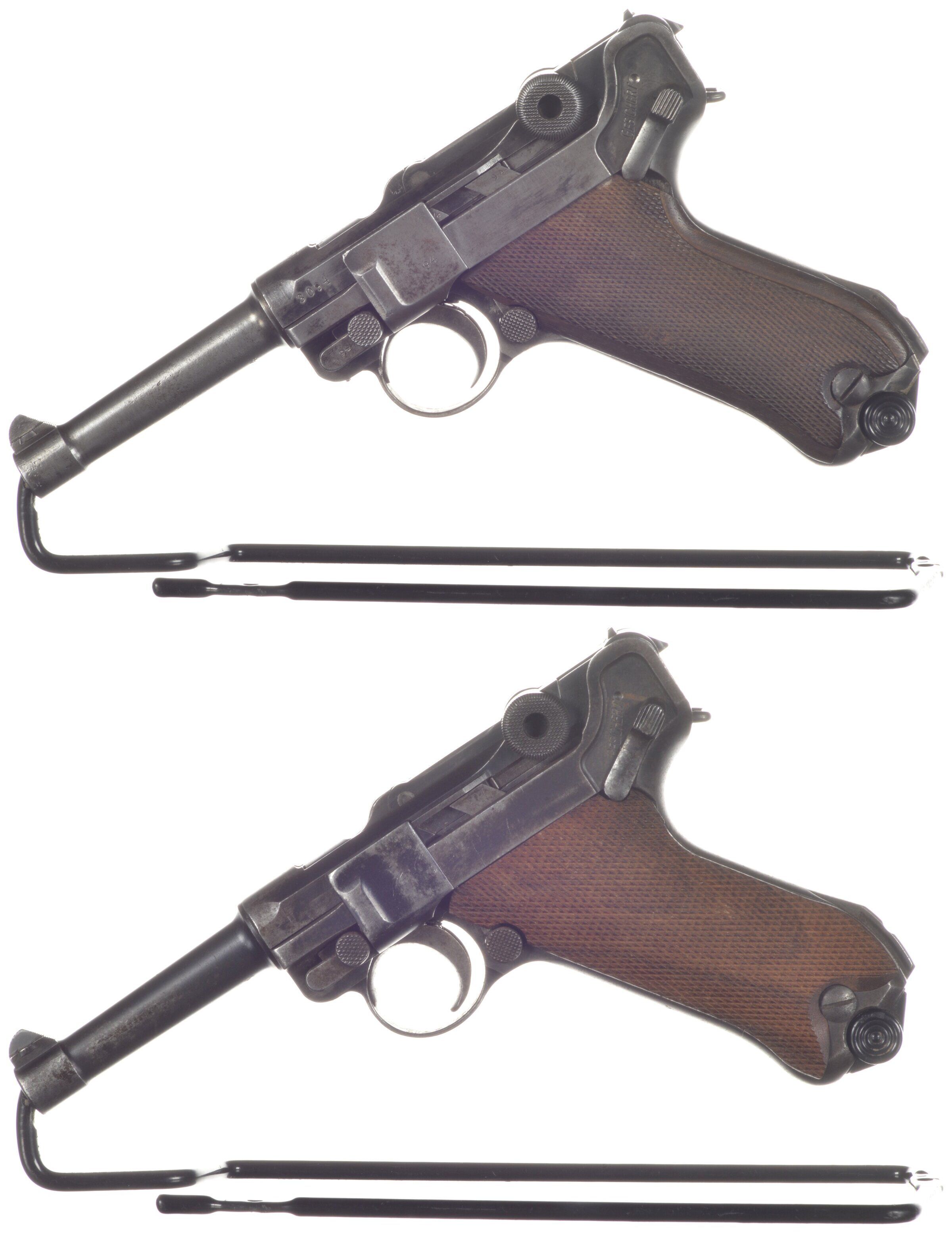 Two Luger Semi-Automatic Pistols | Rock Island Auction