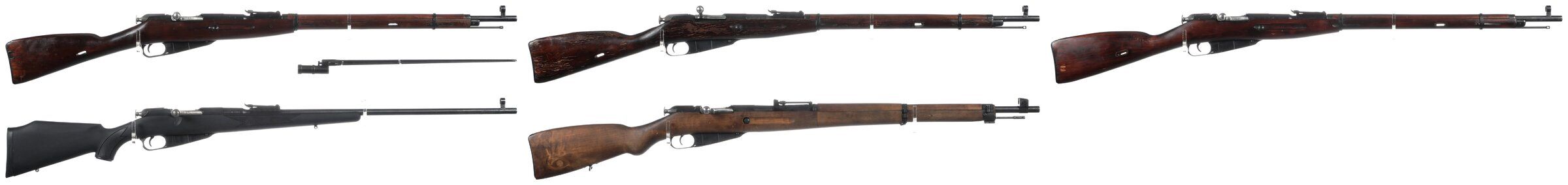 Five Mosin-Nagant Pattern Bolt Action Rifles | Rock Island Auction