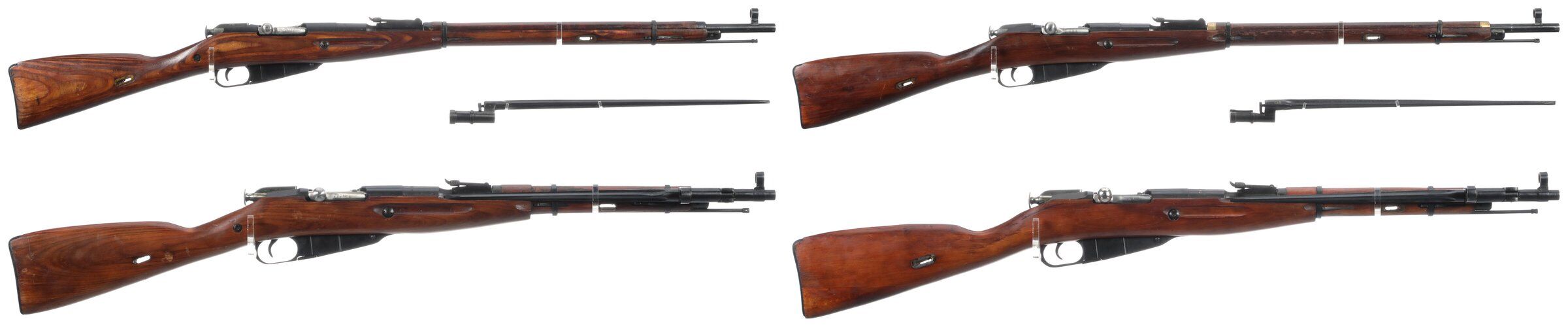 Four Soviet Mosin-Nagant Pattern Bolt Action Rifles | Rock Island Auction
