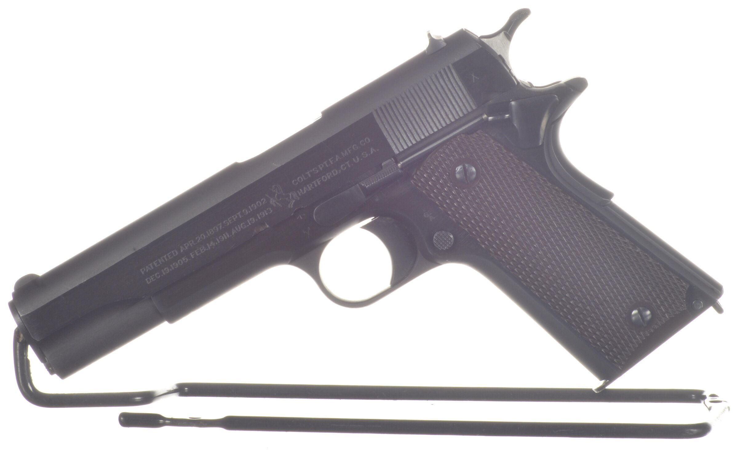 British Contract Colt Government Model .455 Pistol | Rock Island Auction