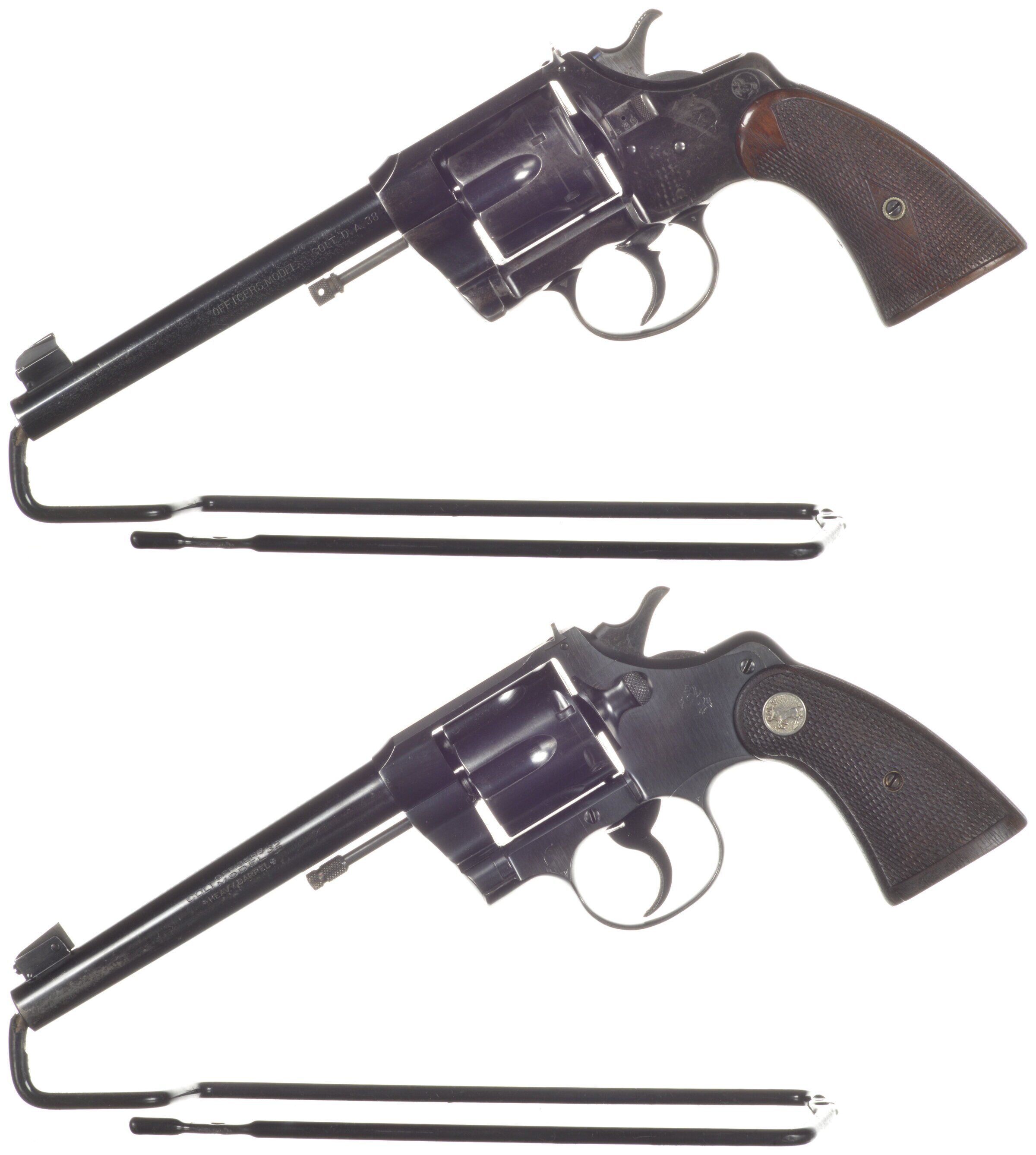 Two Colt Double Action Target Revolvers | Rock Island Auction
