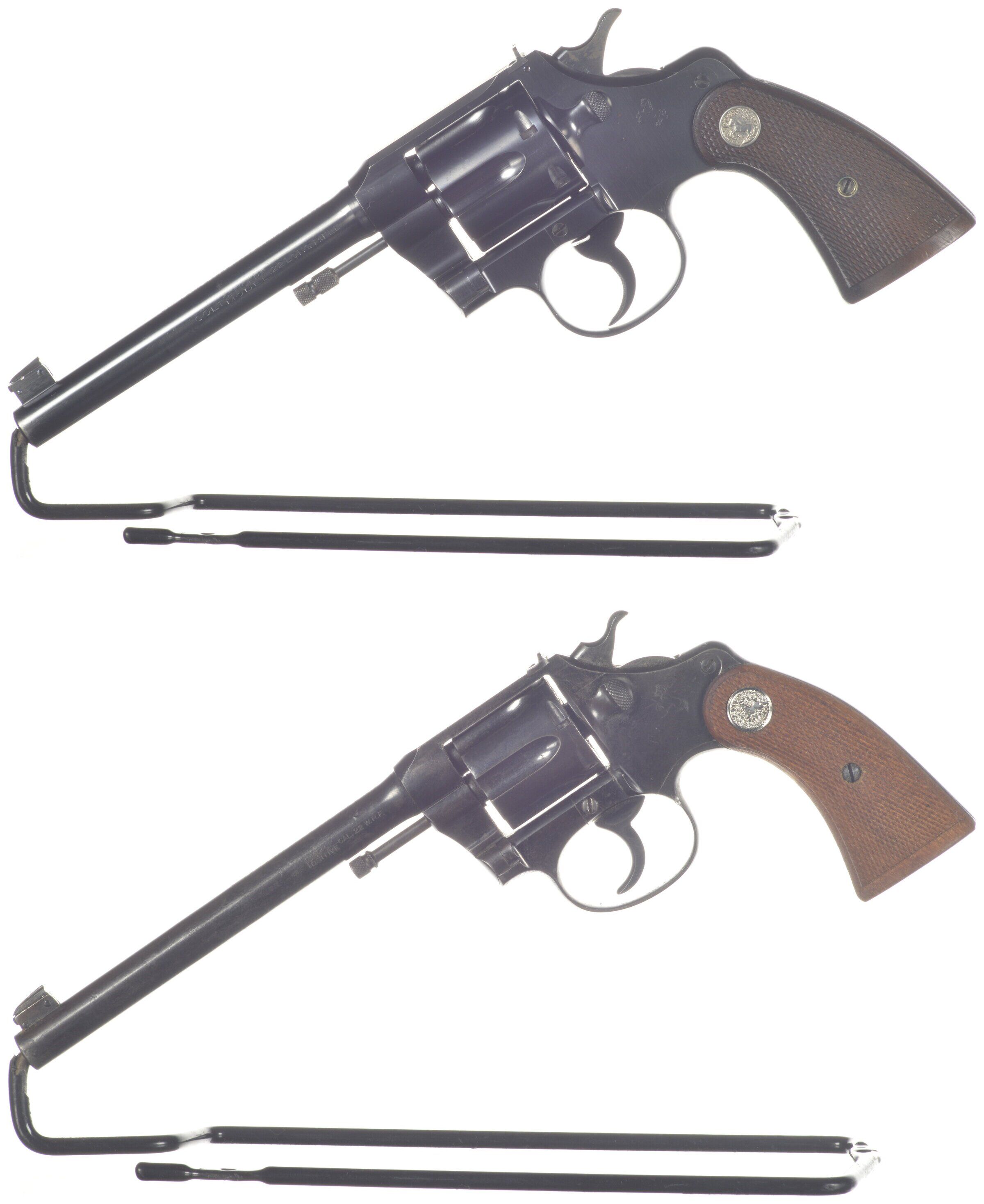 Two Colt Double Action Target Revolvers | Rock Island Auction