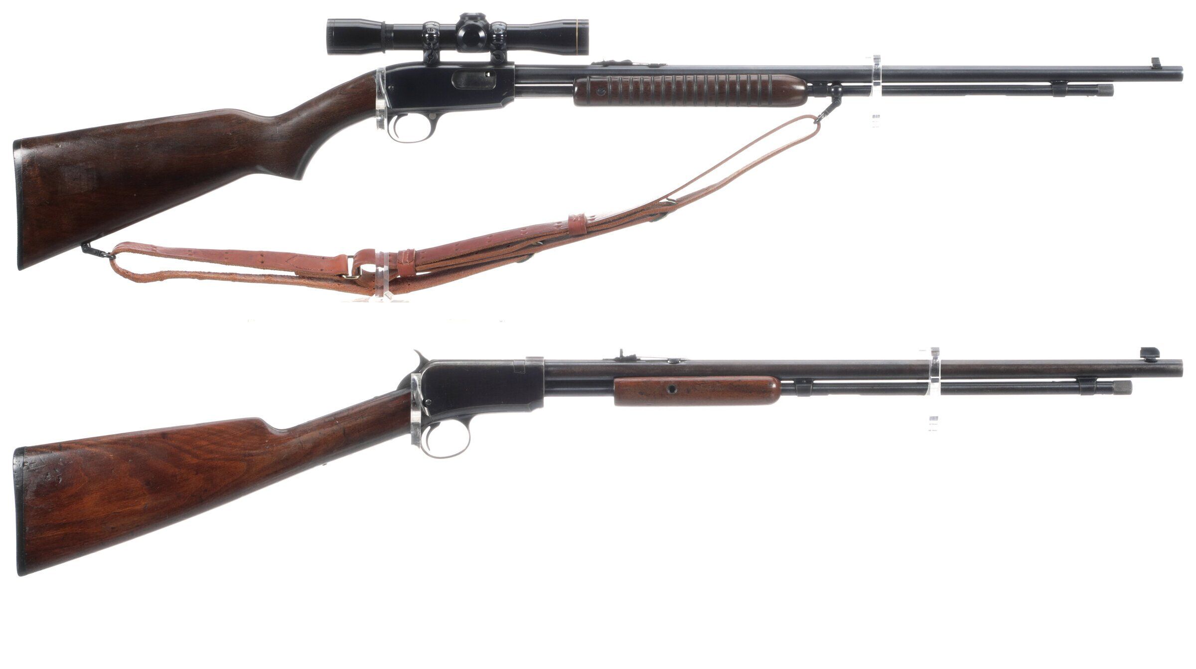 Two Winchester Slide Action Rifles | Rock Island Auction