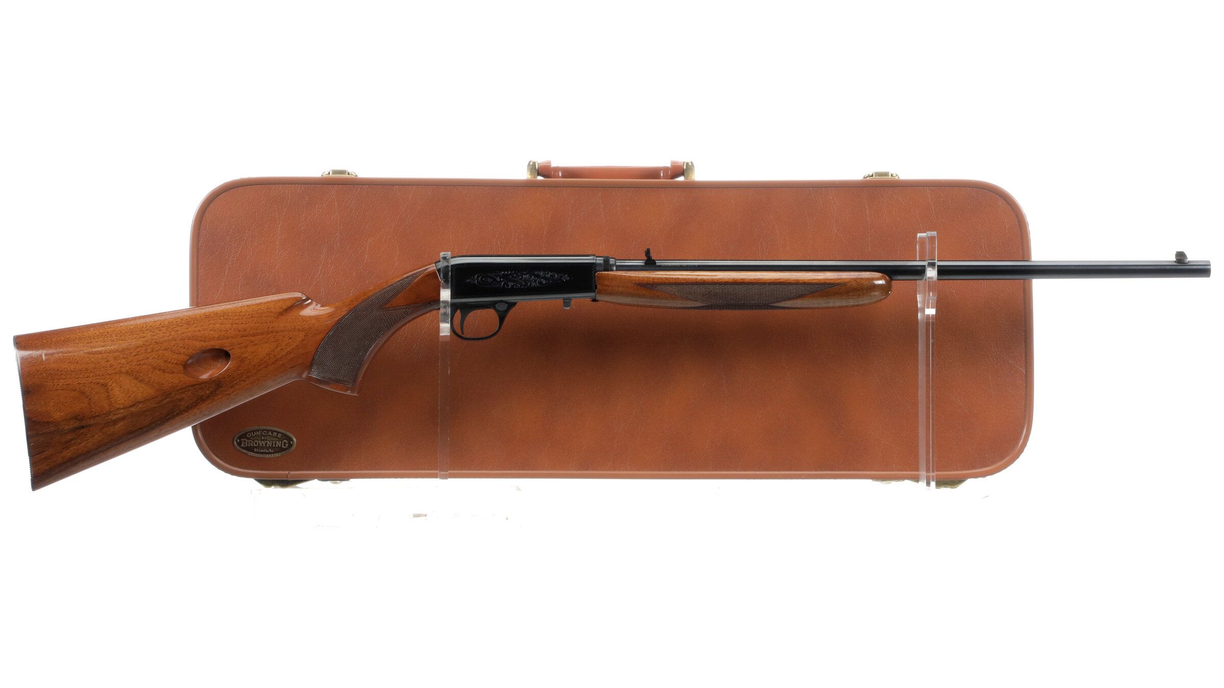 Engraved Browning Grade I Auto-22 Semi-Automatic Rifle with Case | Rock ...