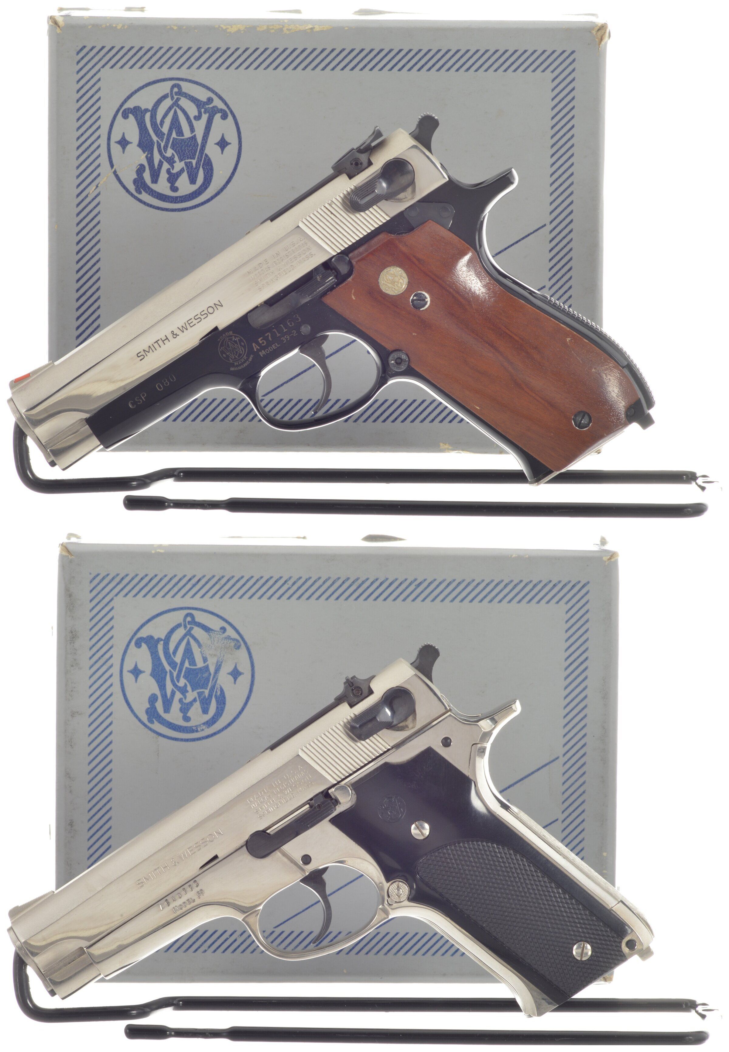 Two Smith & Wesson Semi-Automatic Pistols with Boxes | Rock Island Auction