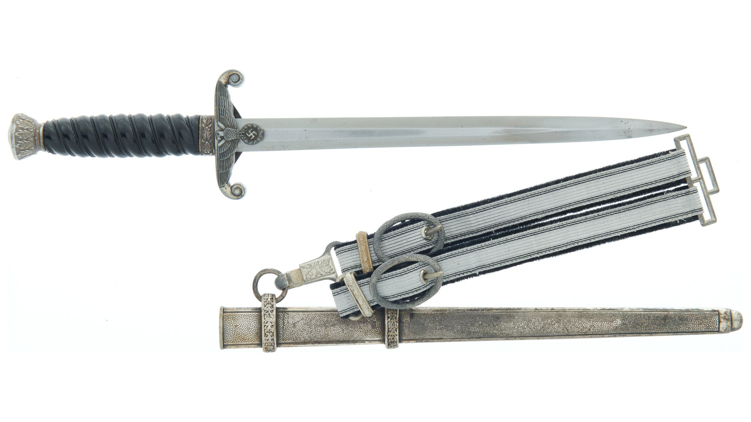 Pack Heer Dagger with "Funeral" Grip and Sheath | Rock Island Auction