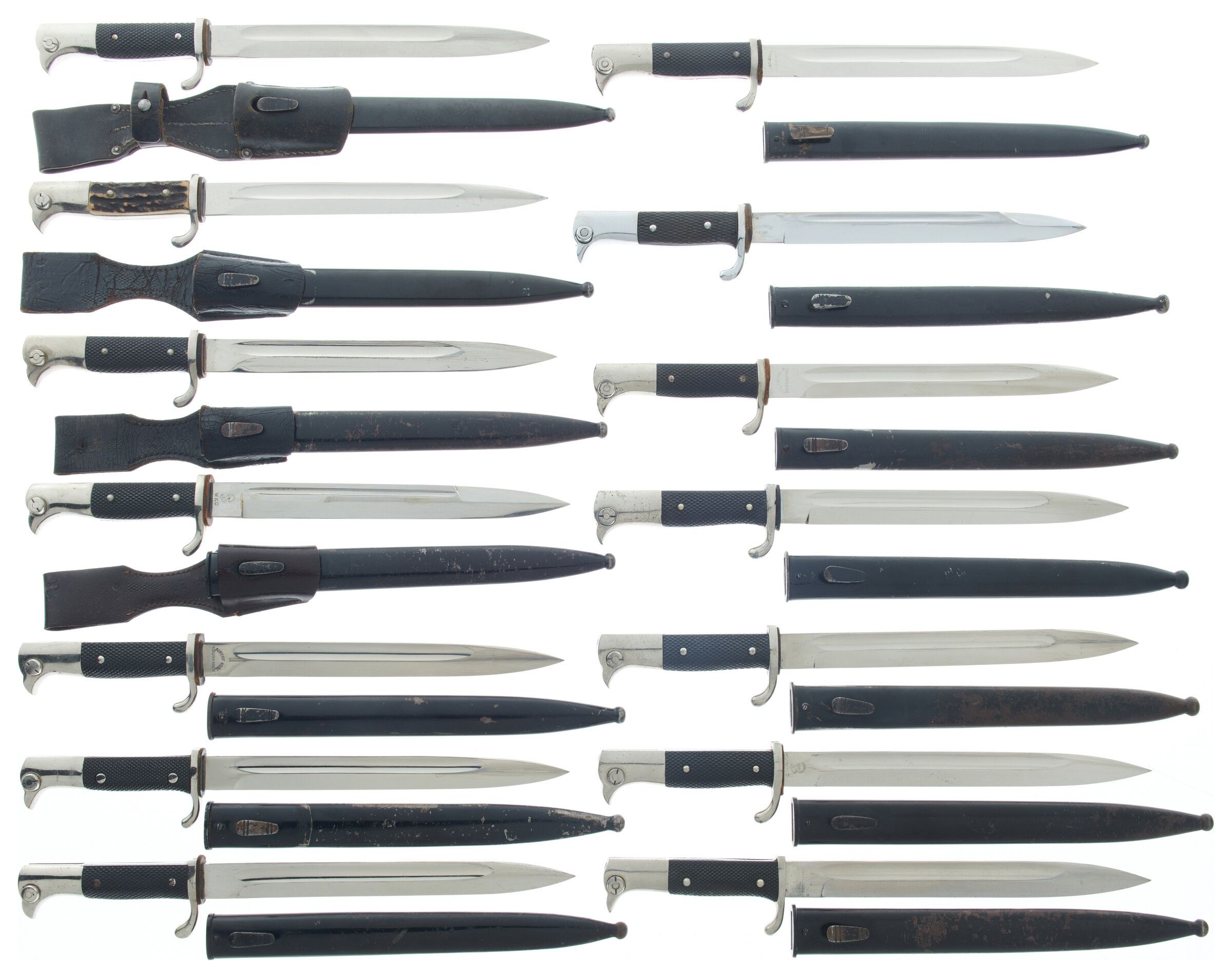 Fourteen German Military Parade Bayonets | Rock Island Auction