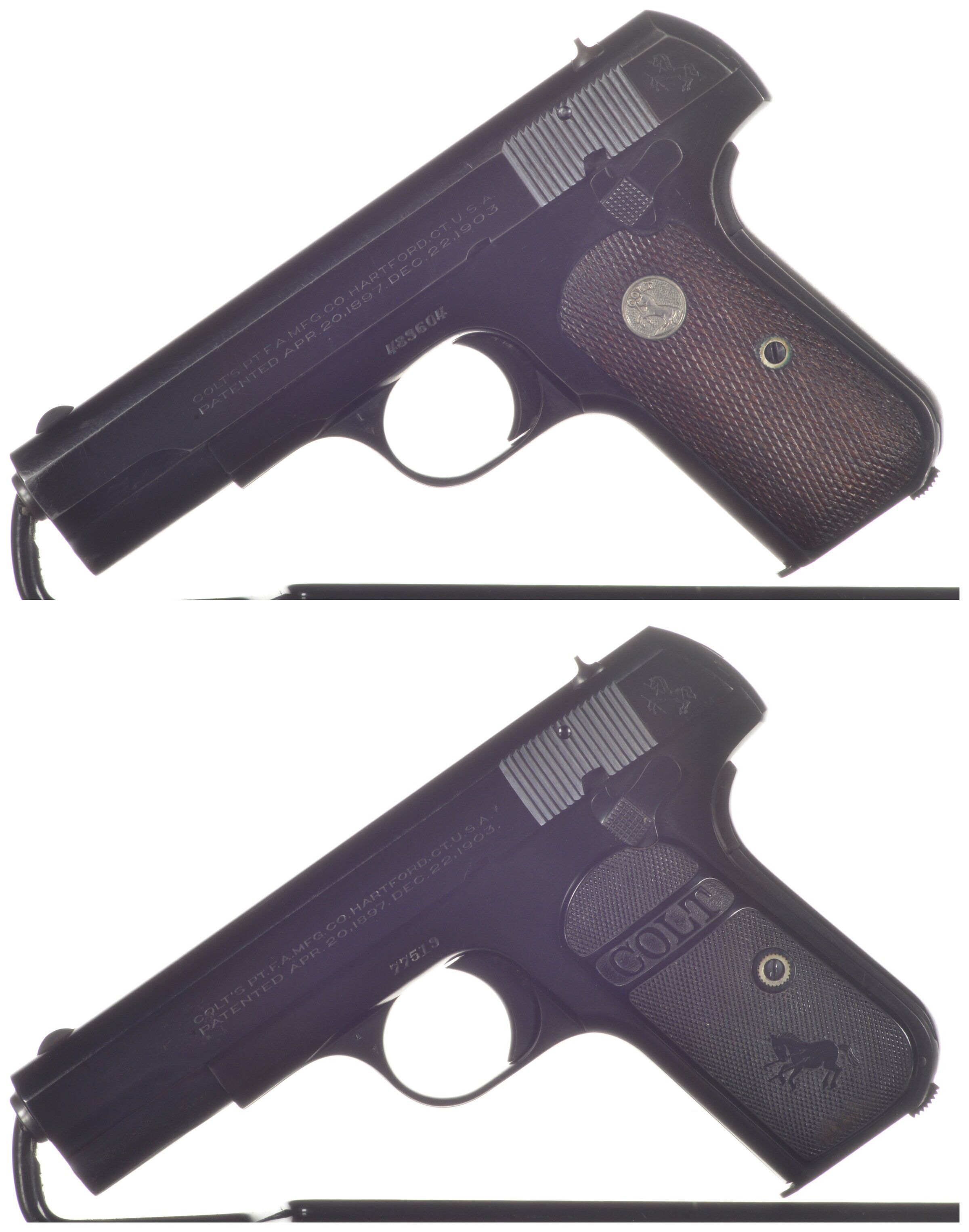 Two Colt Semi-Automatic Pistols | Rock Island Auction