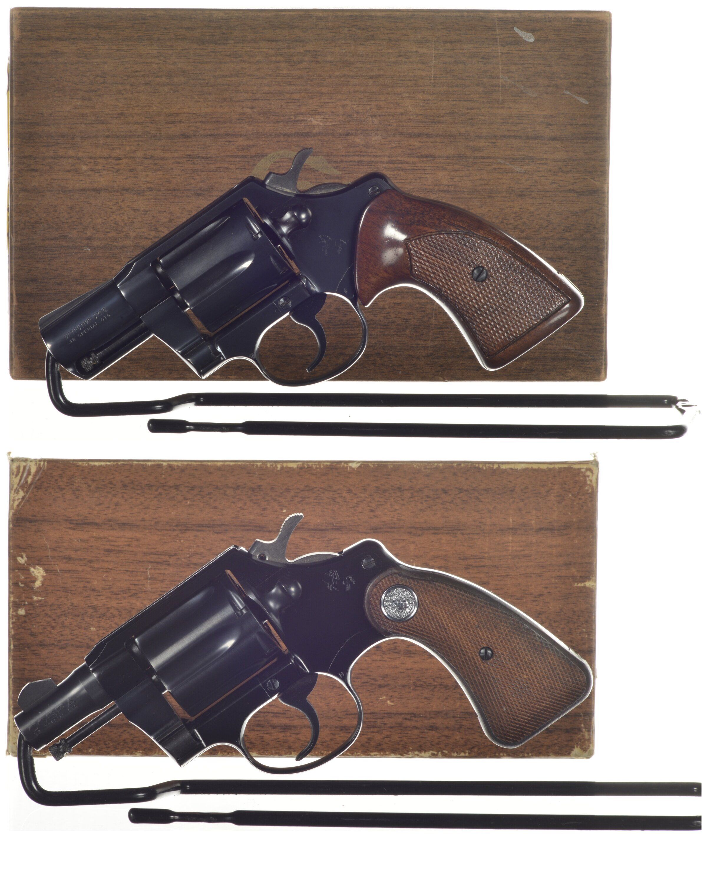 Two Colt Double Action Revolvers with Boxes | Rock Island Auction