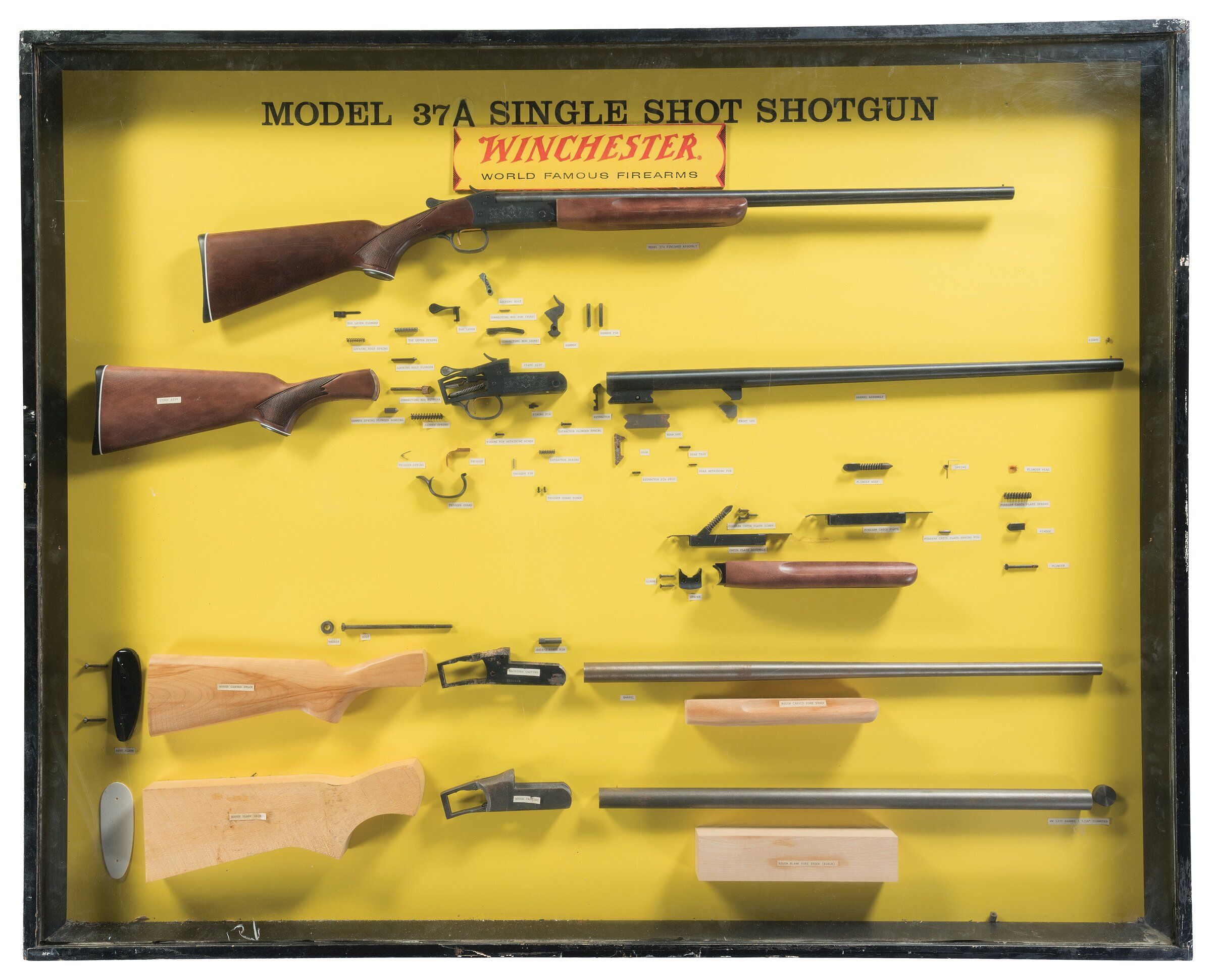 Large Winchester Model 37A Manufacturing Process Display | Rock Island ...