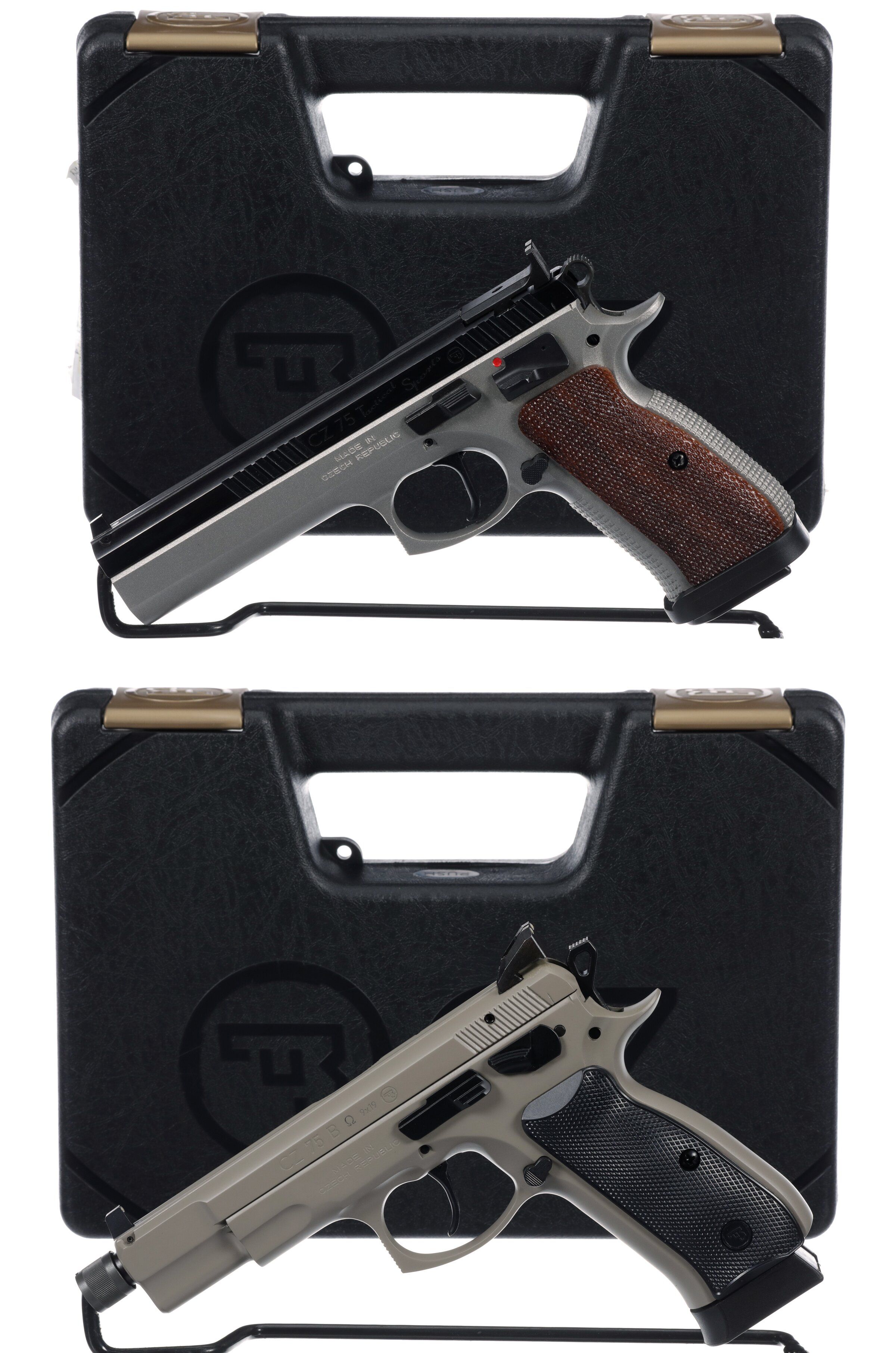 Two CZ Model 75 Semi-Automatic Pistols with Cases | Rock Island Auction