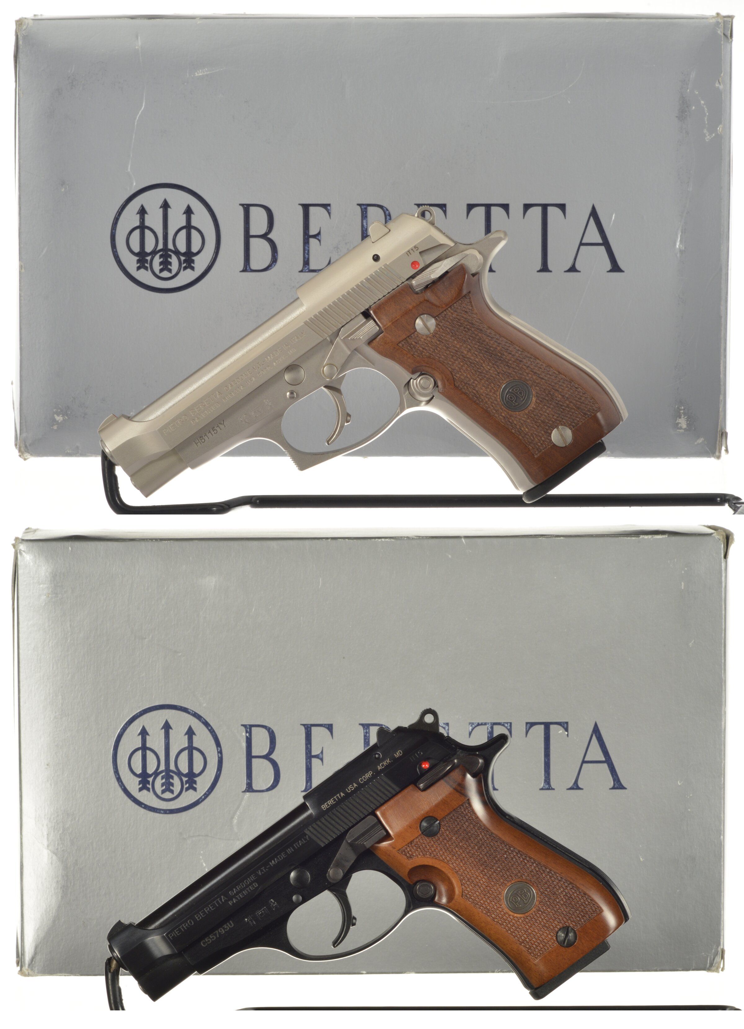 Two Beretta Semi-Automatic Pistols with Boxes | Rock Island Auction
