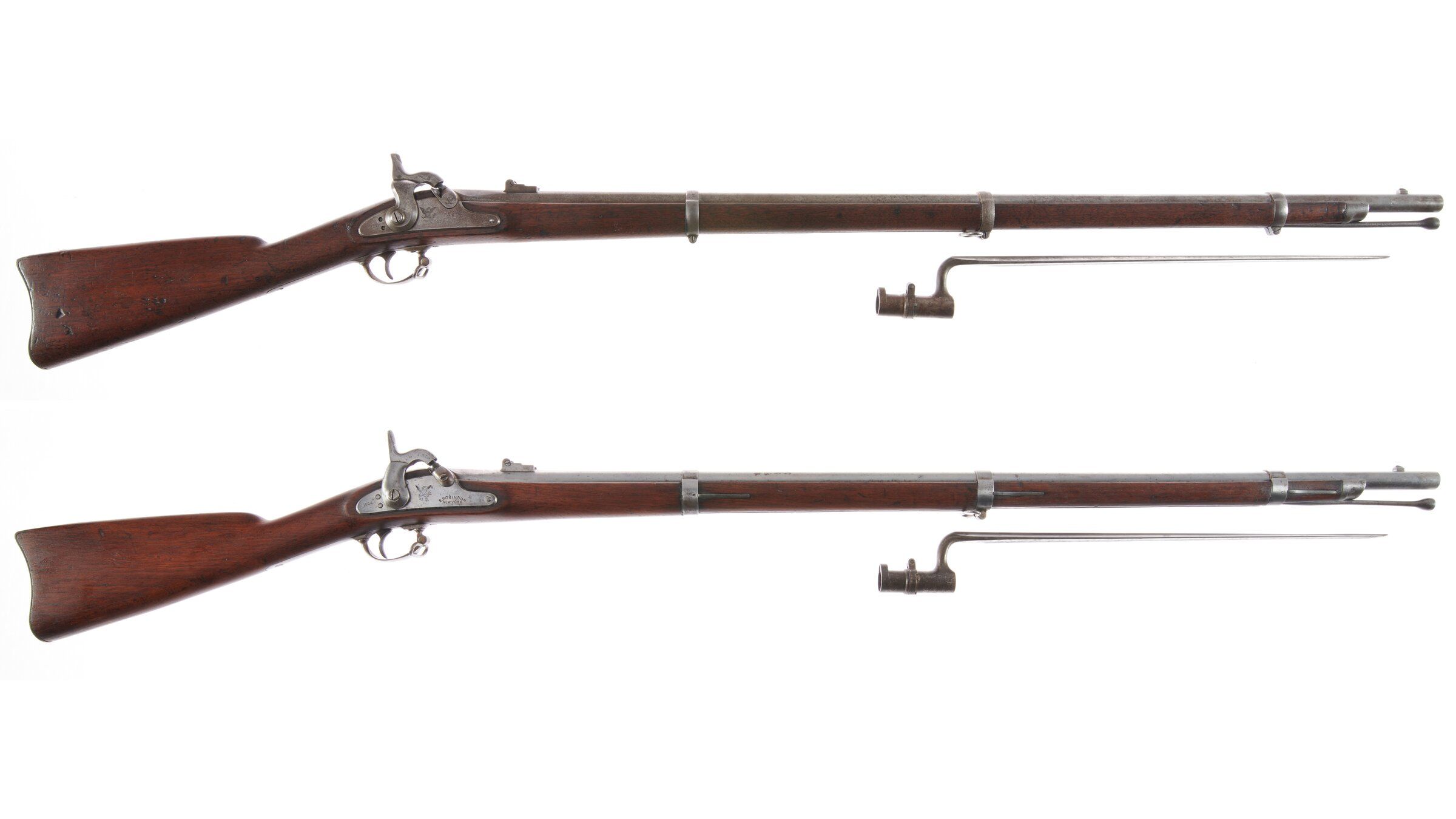 Two Civil War Percussion Rifle-Muskets with Bayonets | Rock Island Auction