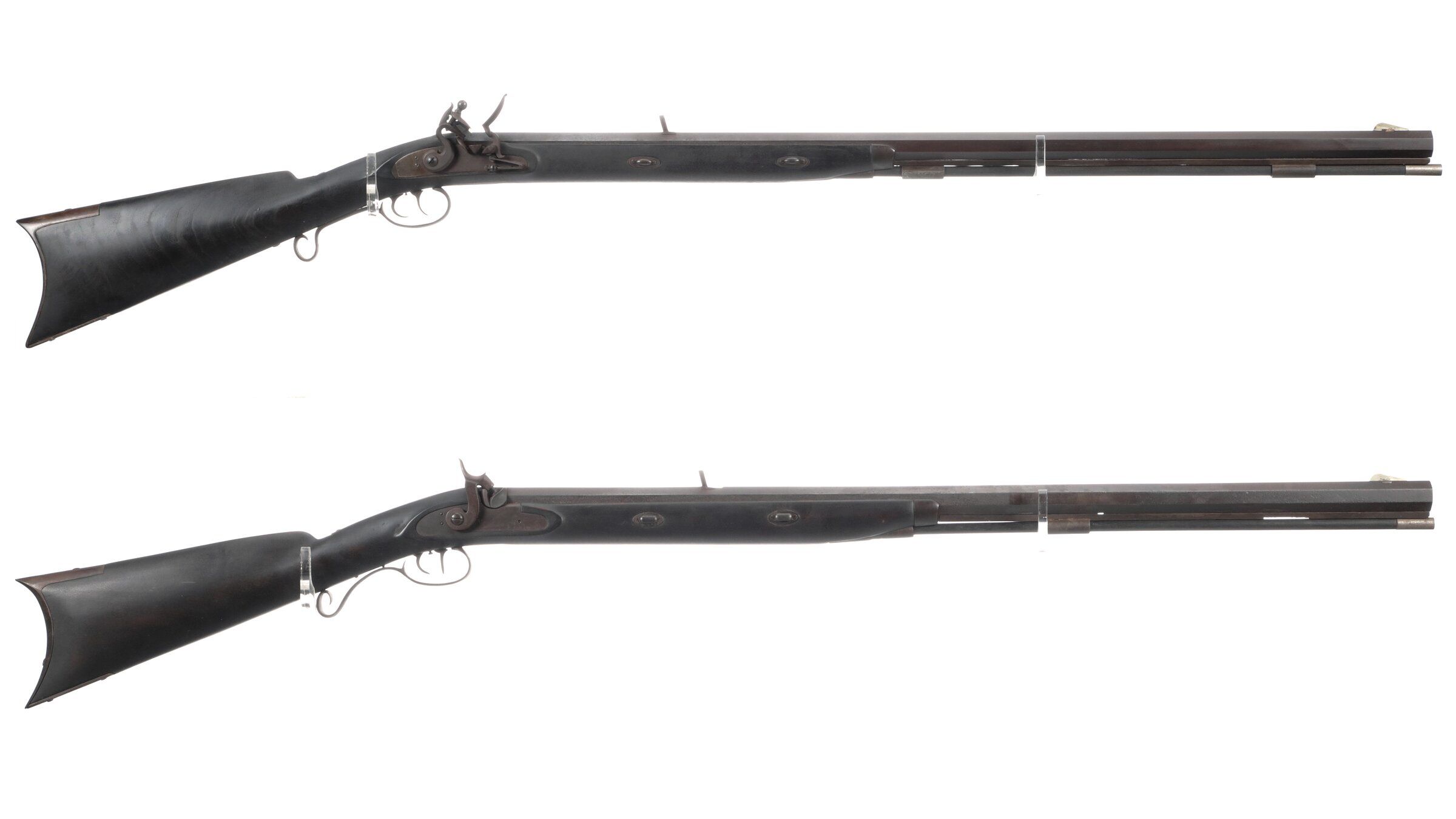 Two G. Taylor Contemporary Hawken Style Muzzleloading Rifles | Rock ...