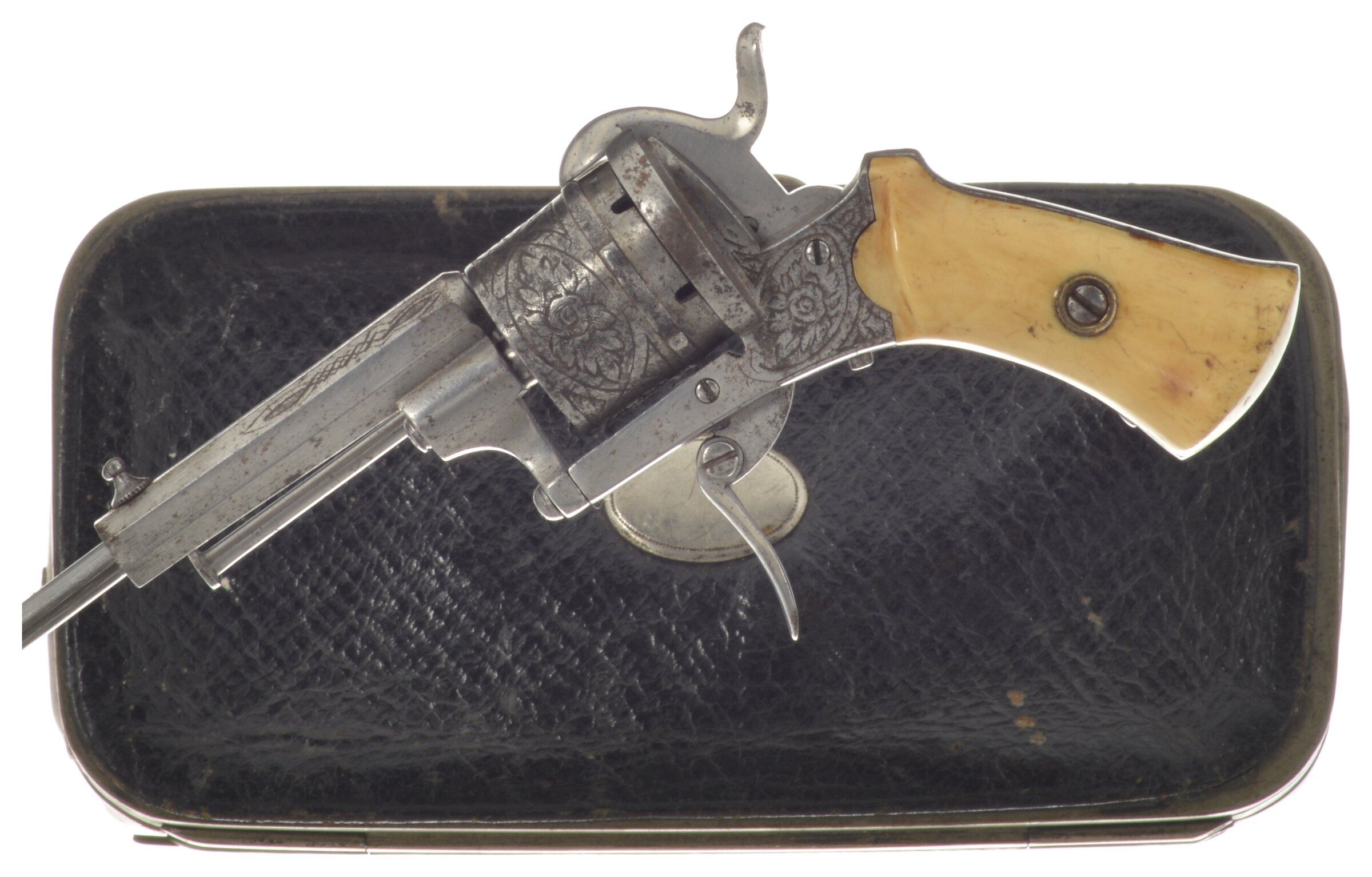 Lefaucheux Pattern Folding Trigger Pinfire Revolver | Rock Island Auction