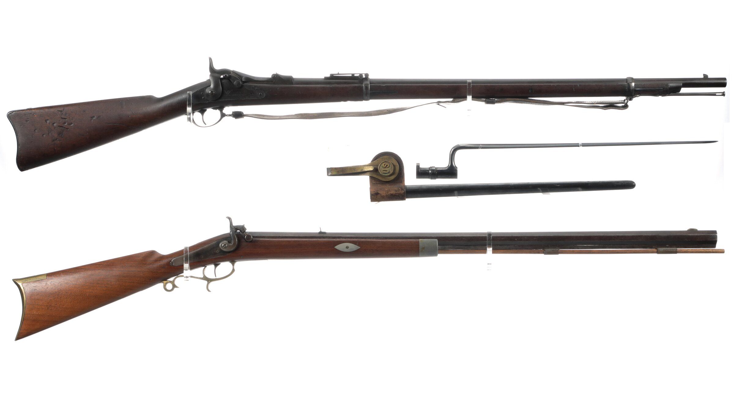 Two Antique American Single Shot Rifles | Rock Island Auction